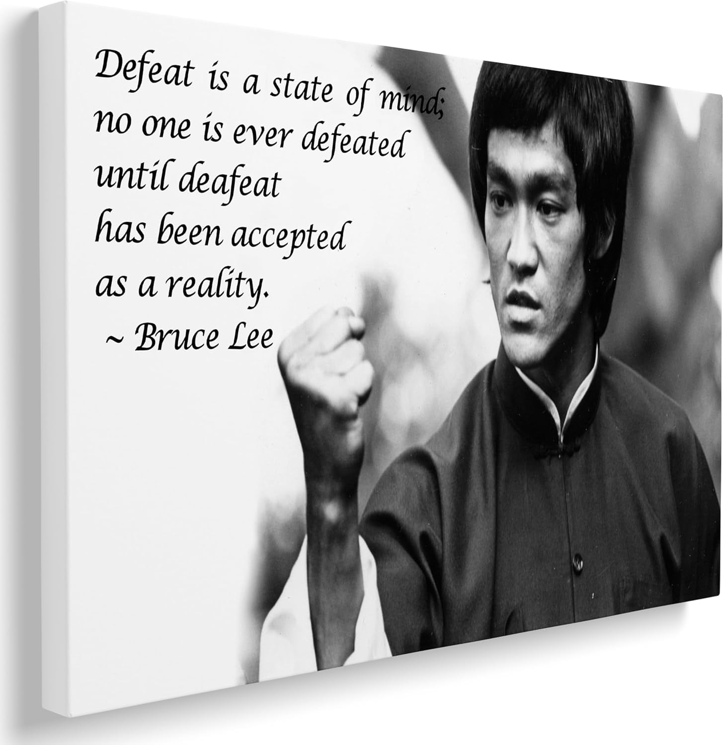 HFDF Canvas for Bruce Lee Wall Art Prts Sports Positive Quotes Wall ...