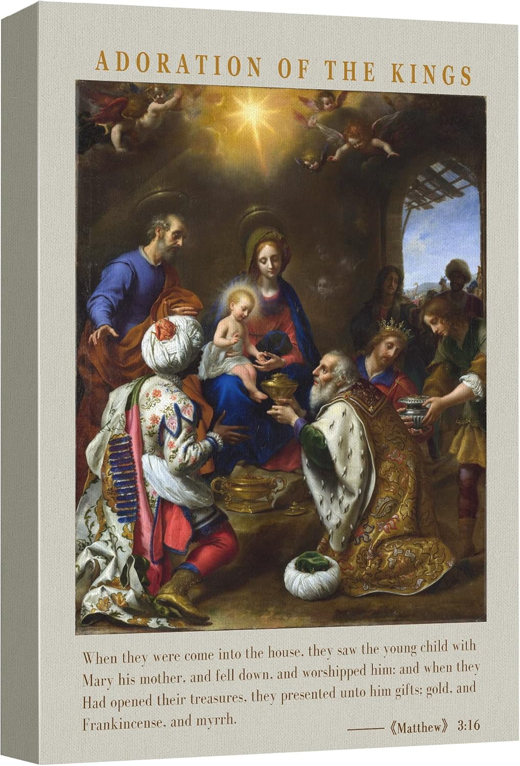 HFDF Canvas Print Wall Art Adoration of The Kings by Carlo Dolci ...