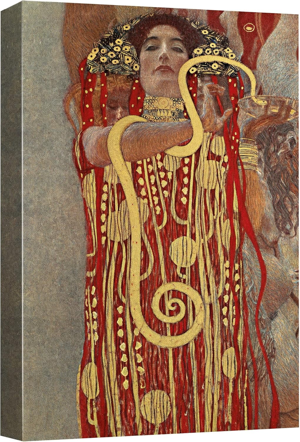 HFDF Canvas Print Wall Art Hygieia Woman & Snake by Gustav Klimt ...