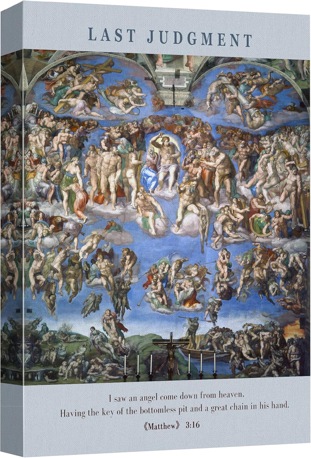 HFDF Canvas Print Wall Art Last Judgment by Michelangelo Spiritual ...