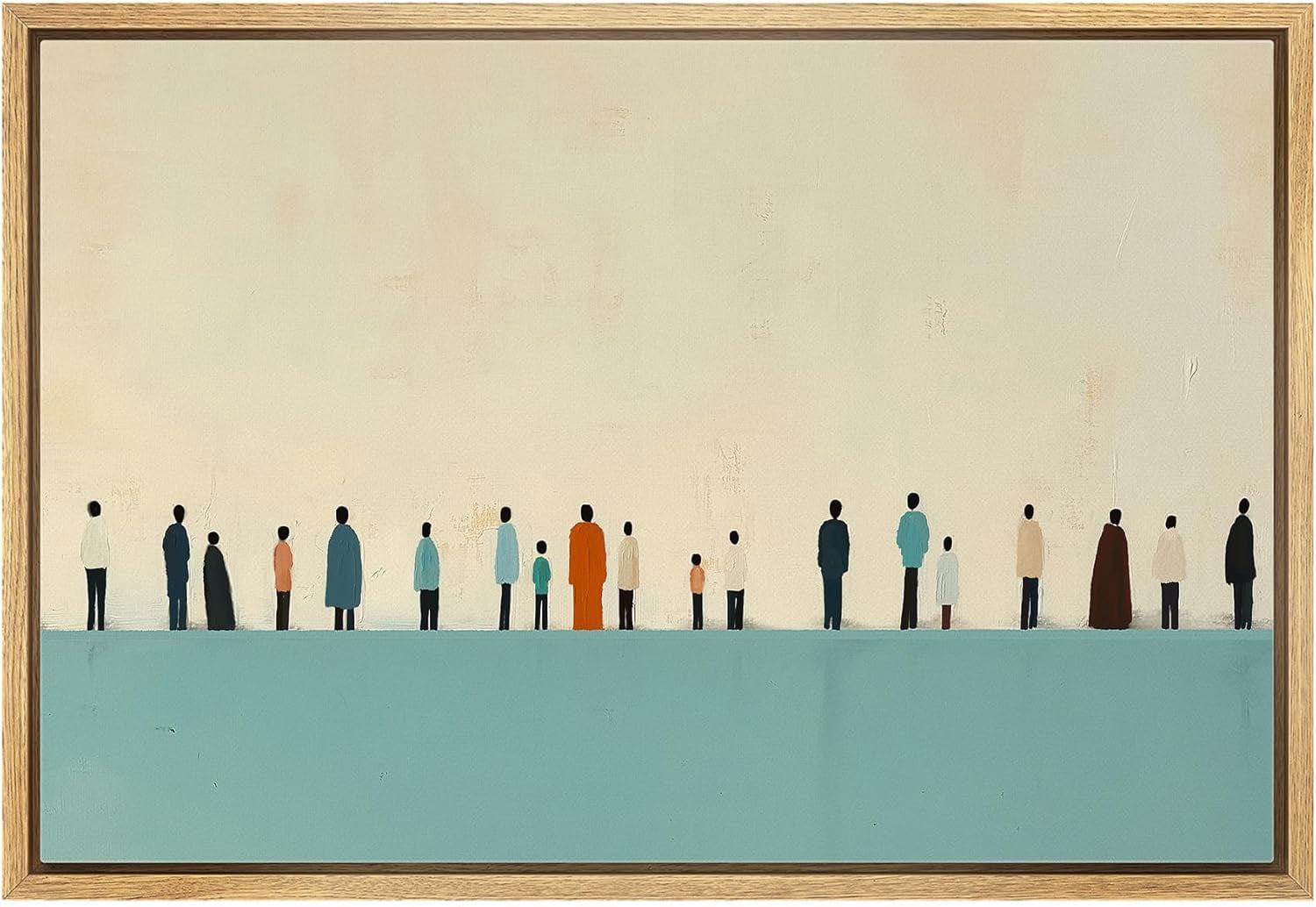 HFDF Canvas Prt Wall Art Abstract People Le Mimalist Human Figures ...