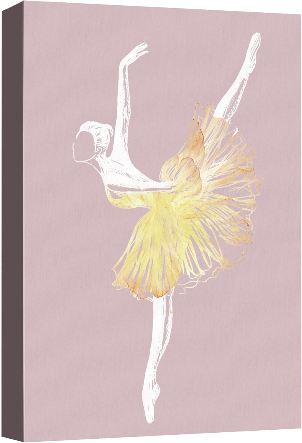 HFDF Canvas Prt Wall Art Dancg Ballera Dress Dance Fashion ...