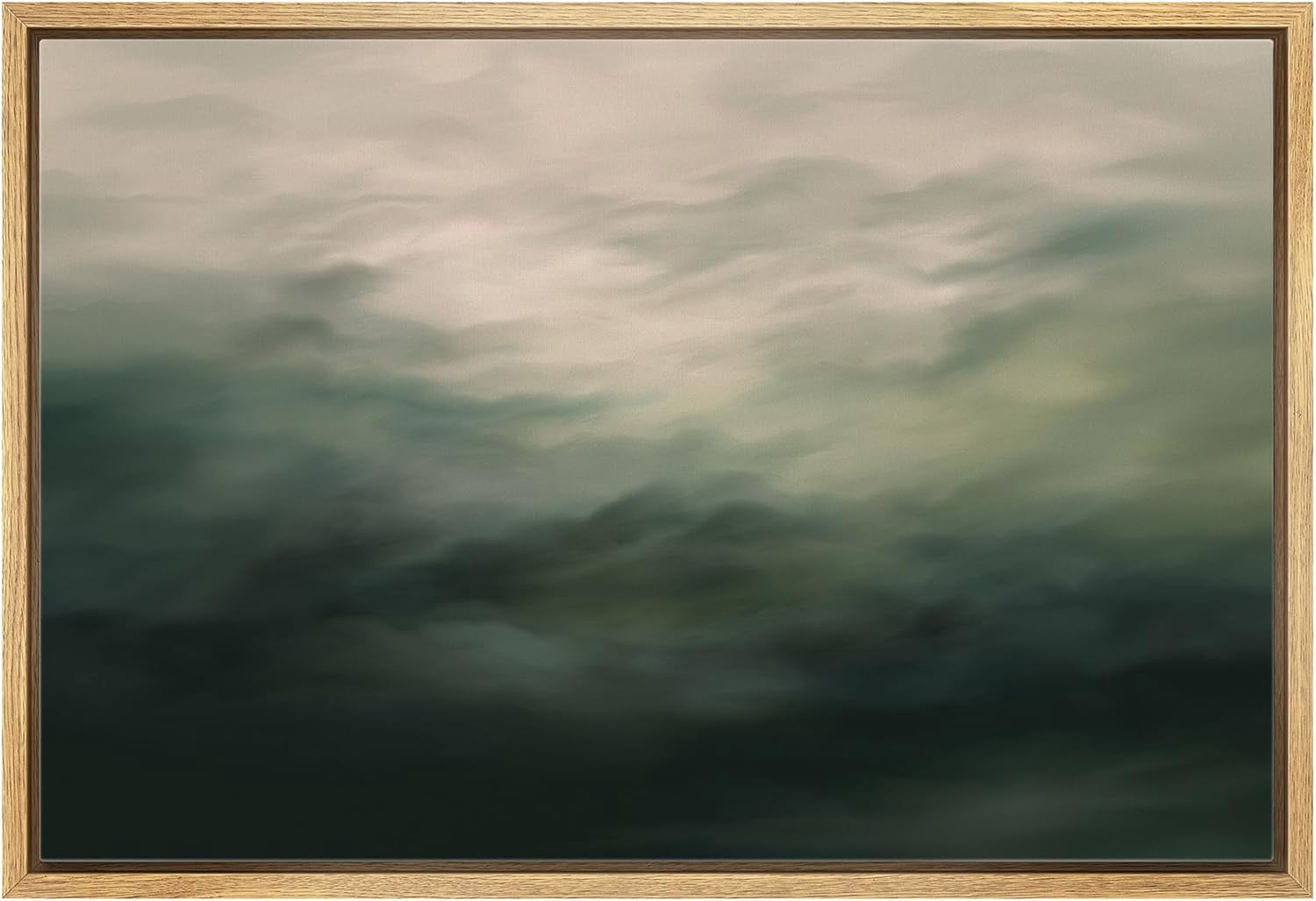 HFDF Canvas Prt Wall Art Misty Green Horizon Soft Atmospheric Landscape ...