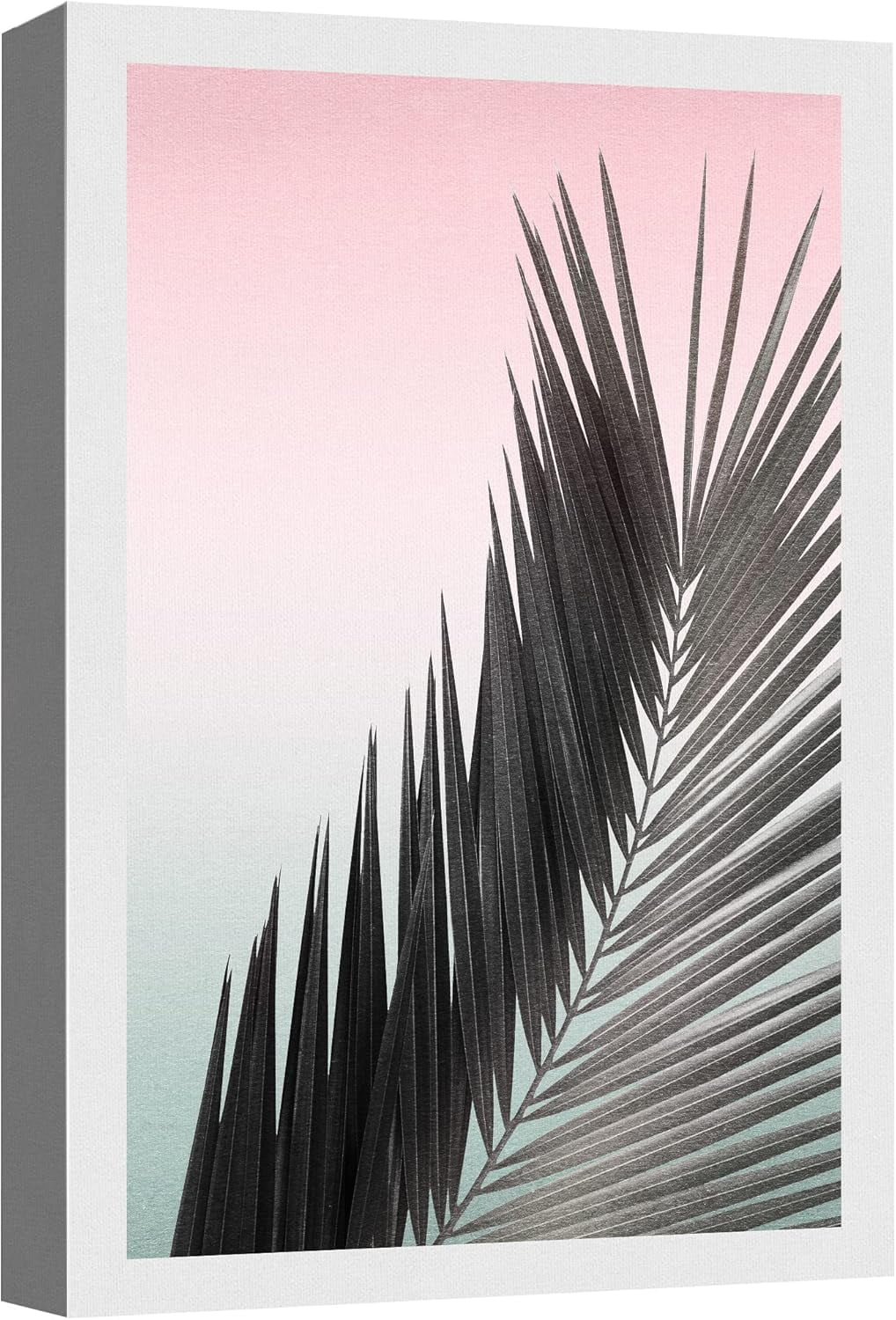 HFDF Canvas Prt Wall Art Pastel Duotone Jungle Tropical Palm Leaf ...