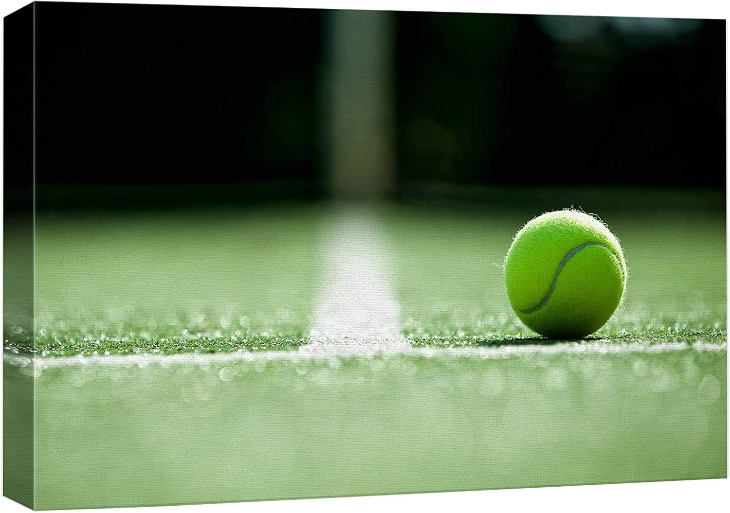 HFDF Canvas Prt Wall Art Tennis Ball on Grass Court Sports Athletes ...