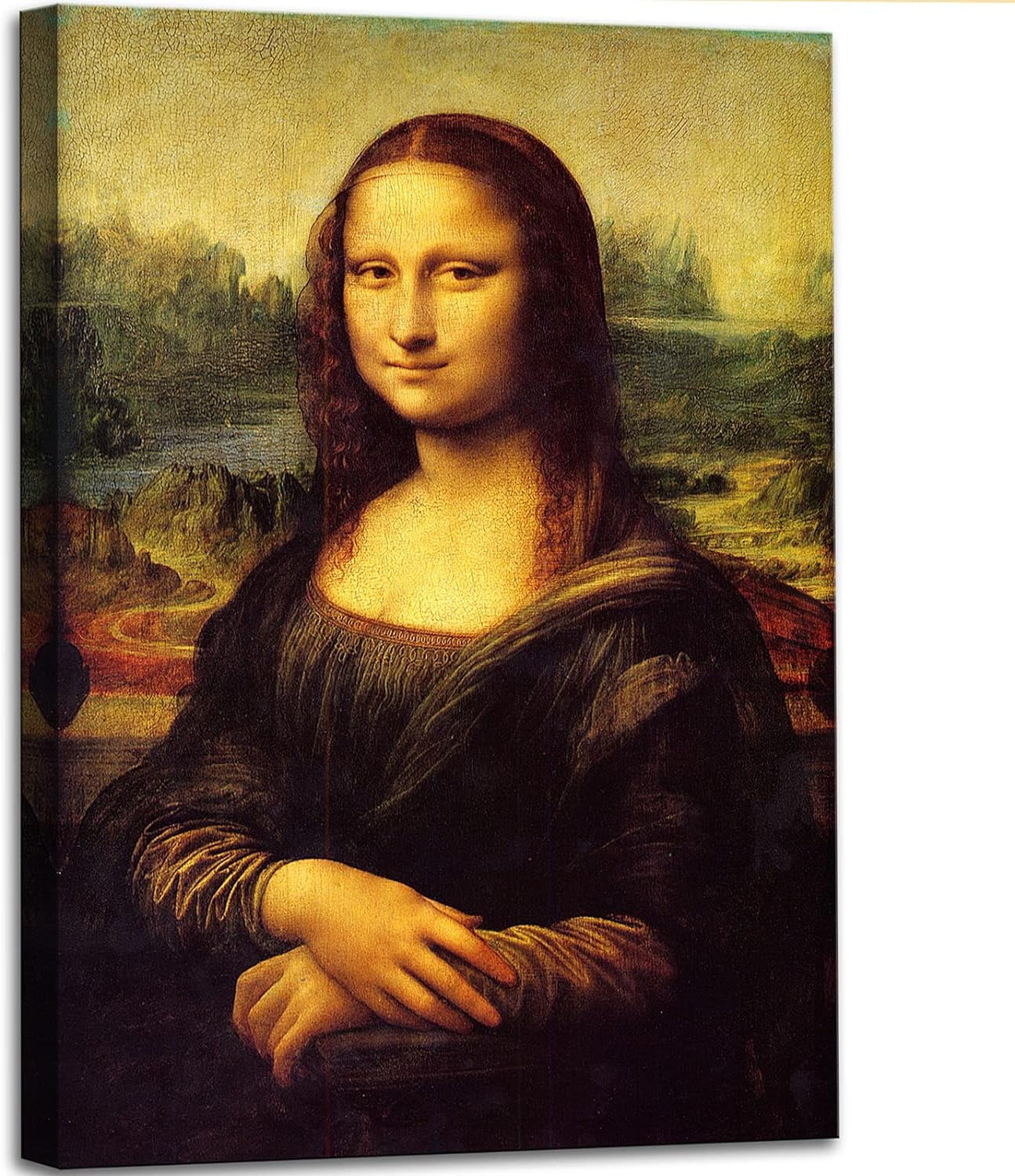 HFDF Canvas Prts Wall Art Mona Lisa by by Leonardo DaVci, The World ...