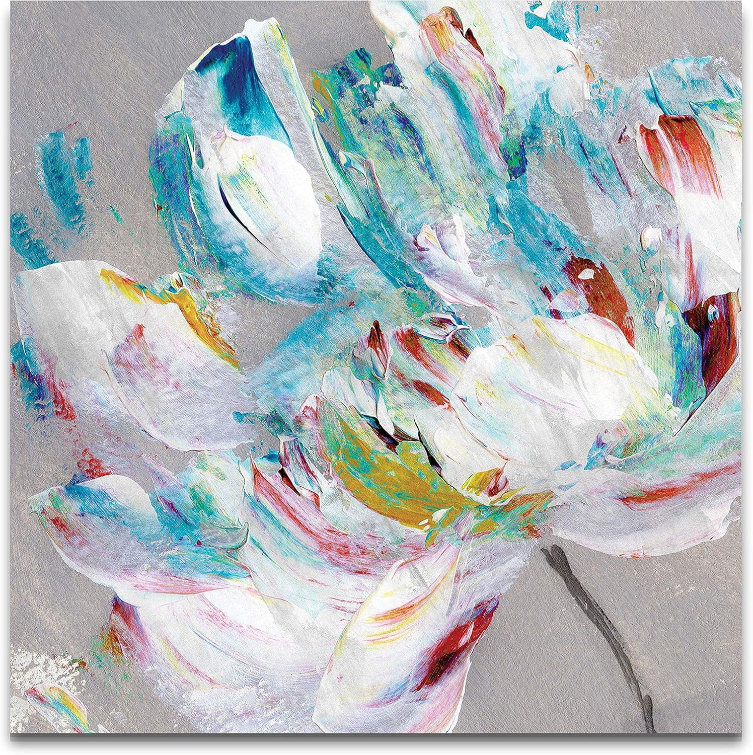 HFDF Canvas Wall Art Vintage Abstract Picture Brown Abstract Painting ...