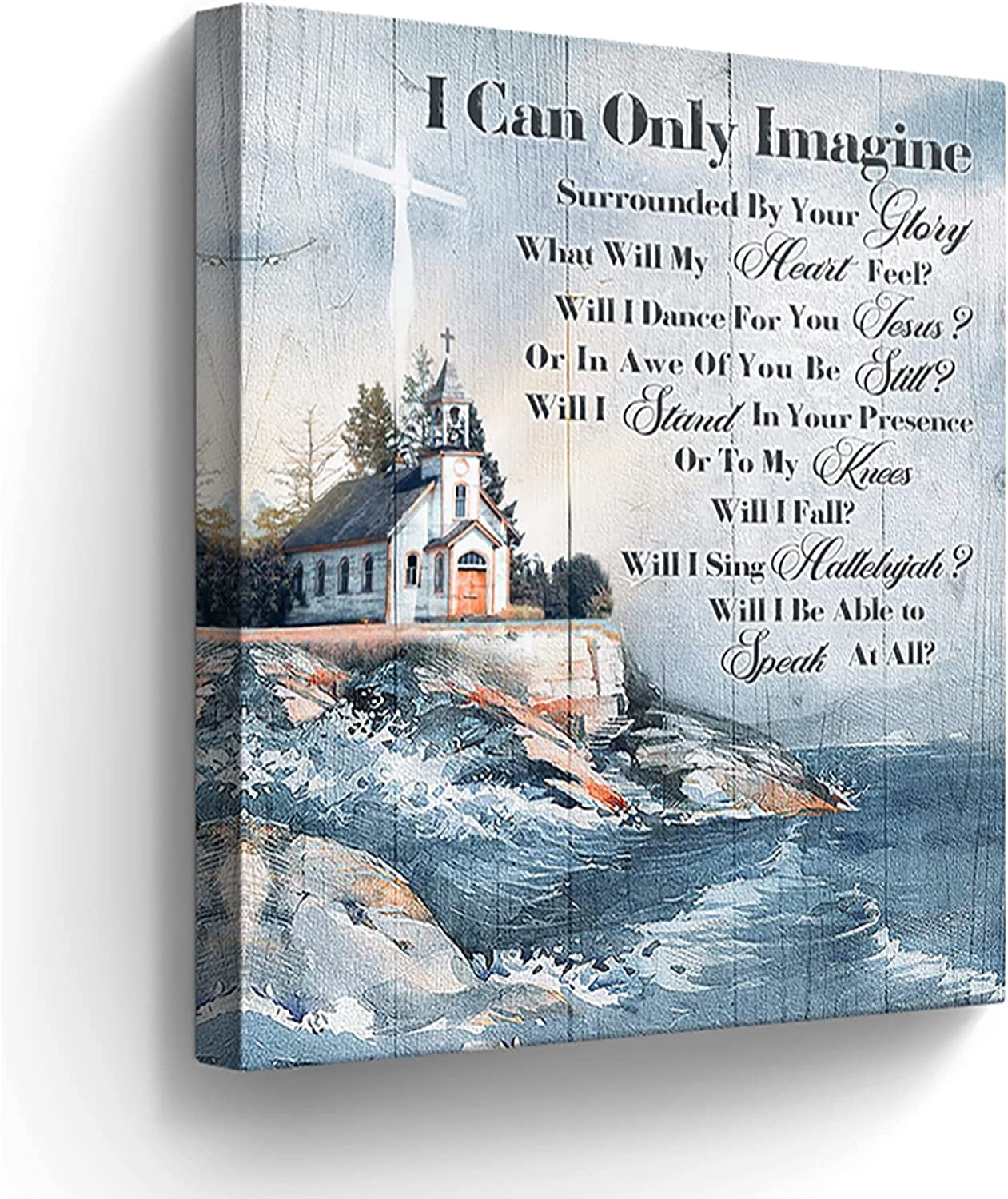 HFDF Christian Church Canvas Wall Art Christian Gift Religious Pictures ...