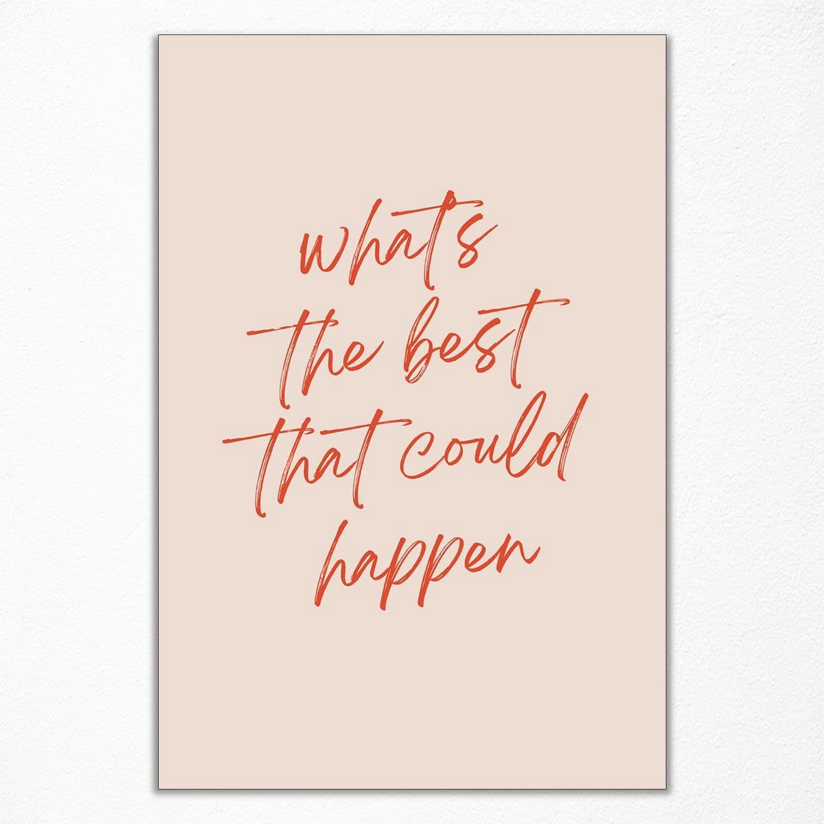 HFDF Daily Remder Positive Wall Art, Red Art Canvas, Positive ...