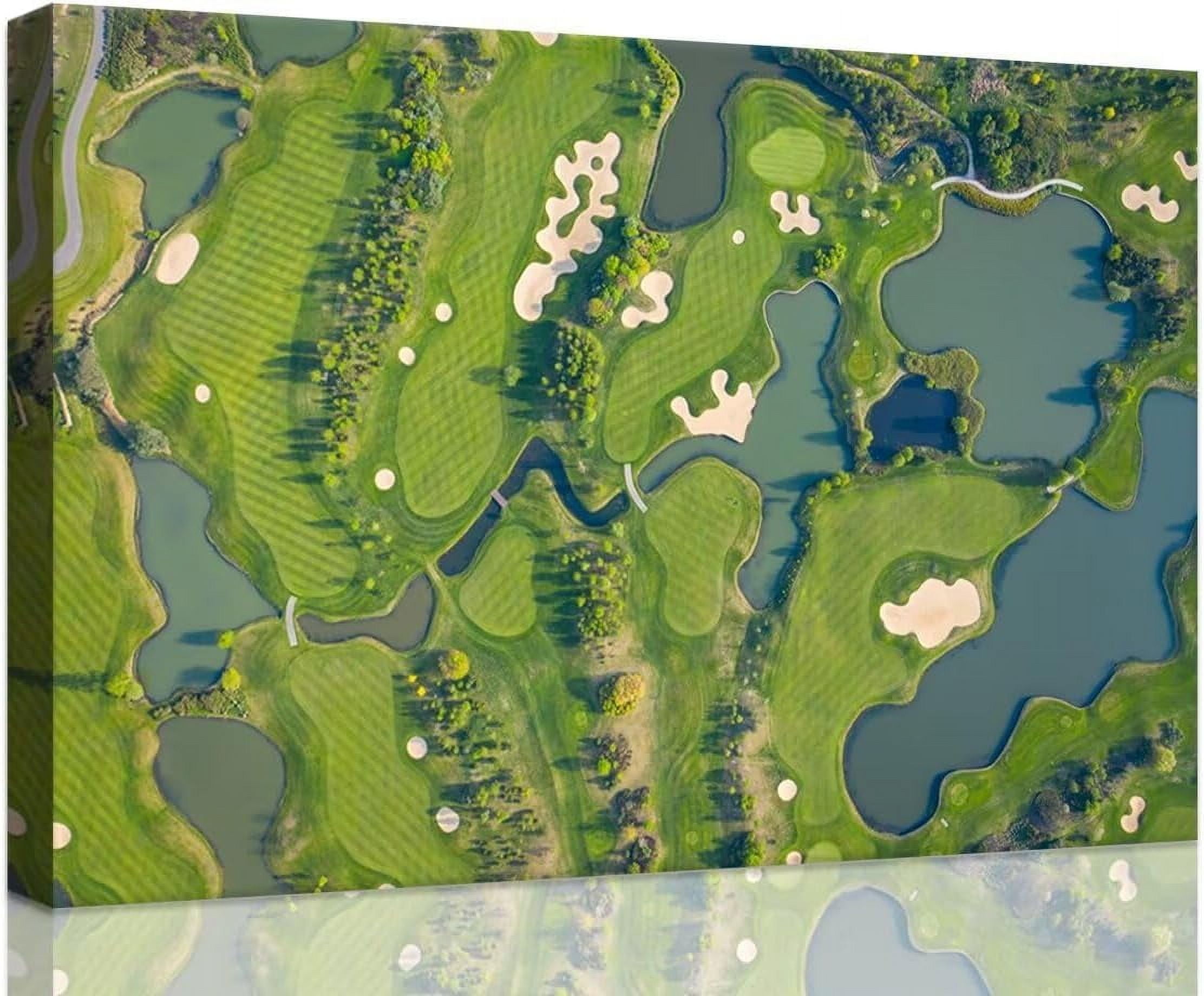 HFDF Golf Course Wall Art for Livg Room Bedroom Bathroom Home ...