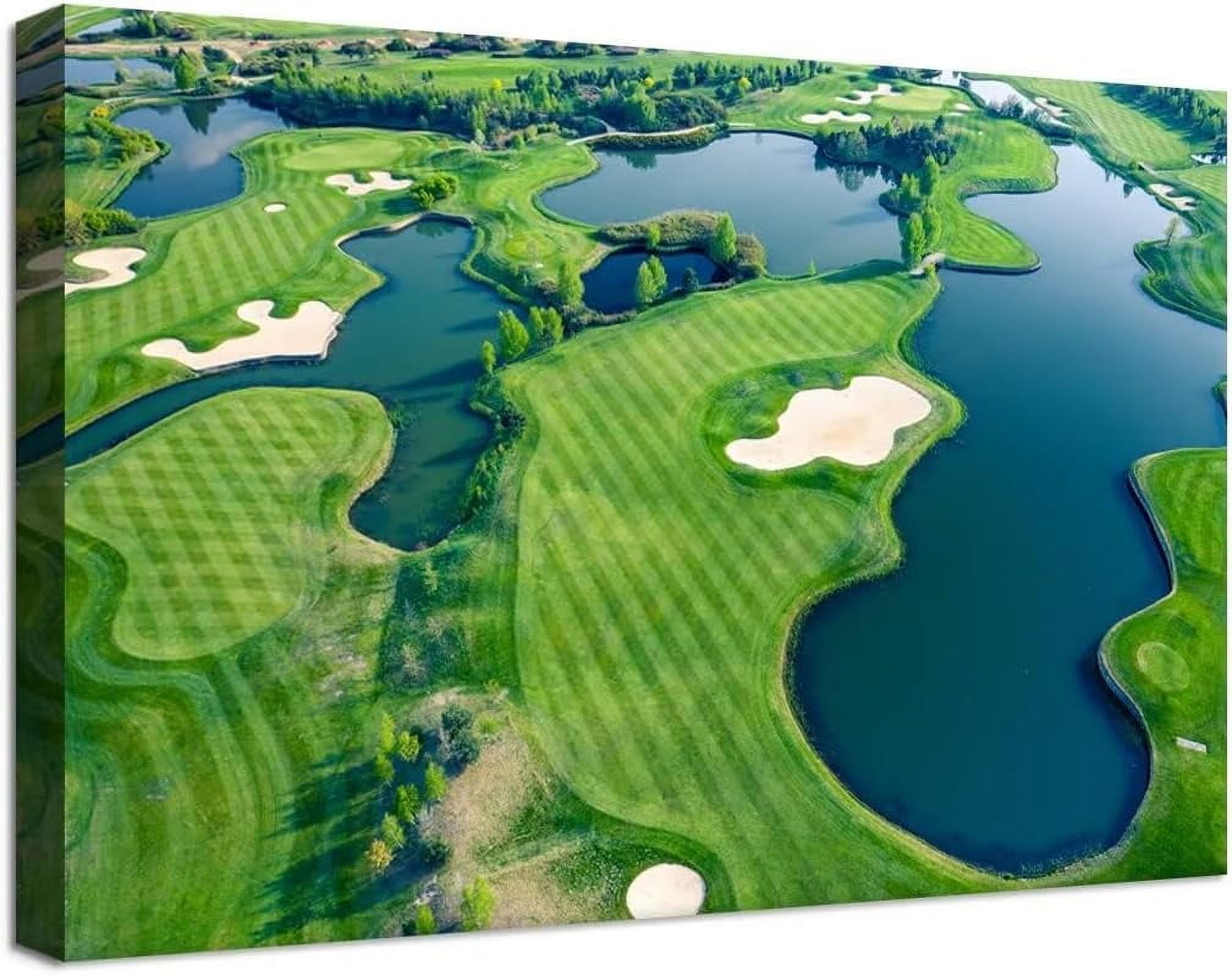 HFDF Golf Wall Art for Office Golf Course Picture Poster Canvas Prts ...