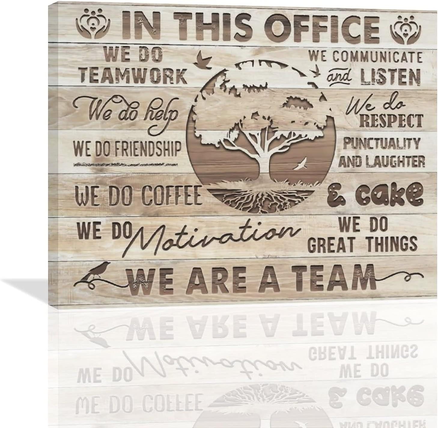 HFDF Inspirational Teamwork Canvas Art for Office Motivational Quotes ...