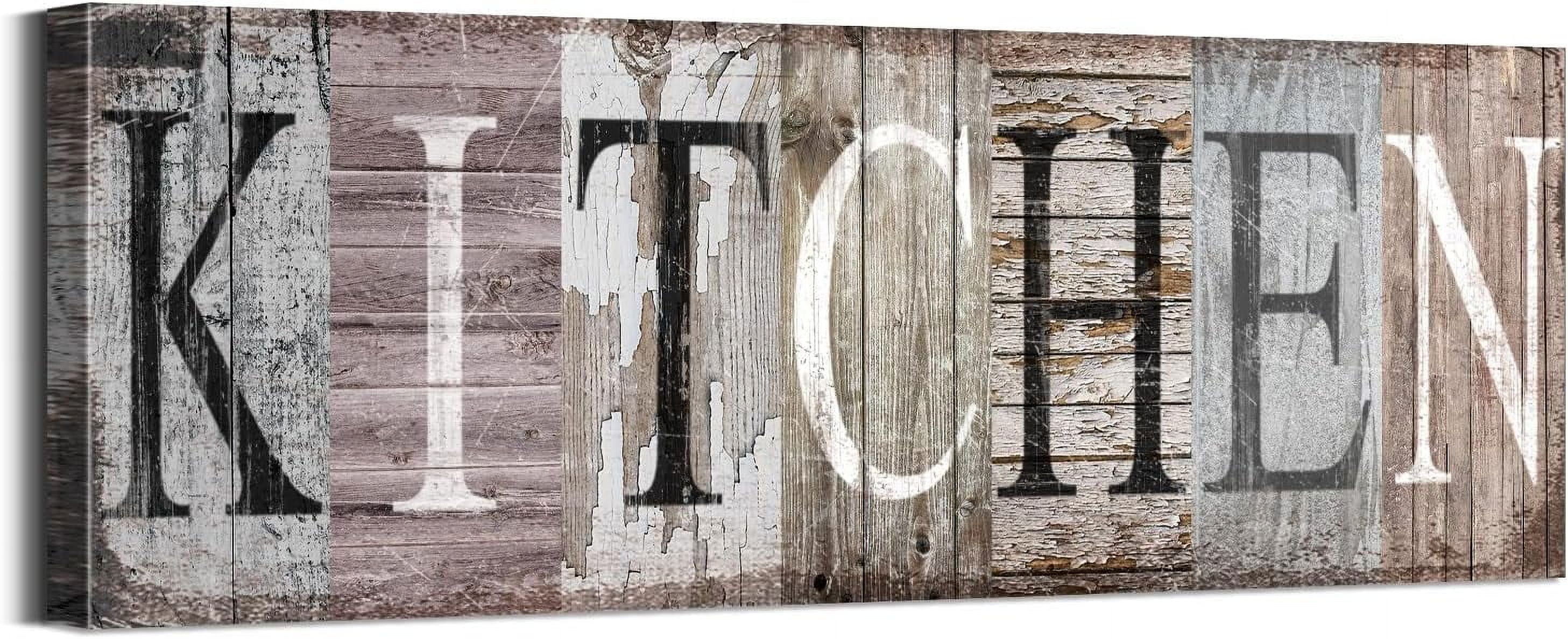 HFDF Kitchen Wall Decor Farmhouse Wall Art Kitchen Sign Decor Kitchen ...