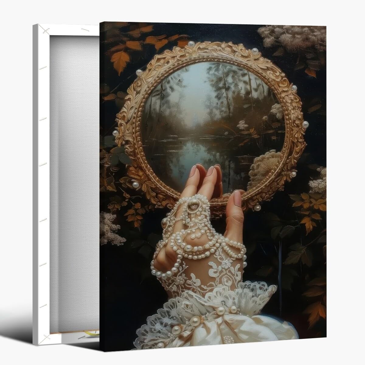 HFDF Lake the mirror-Dark Academia Decor Moody Victorian Art Witch ...