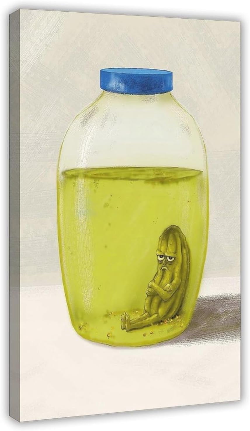 HFDF The Last Pickle Canvas Wall Art Stubborn Pickles A Bottle S Olive ...