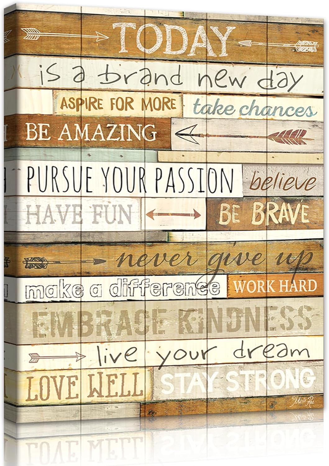 HFDF Motivation Word Quote Wall Art for Office Home,spirational Canvas ...
