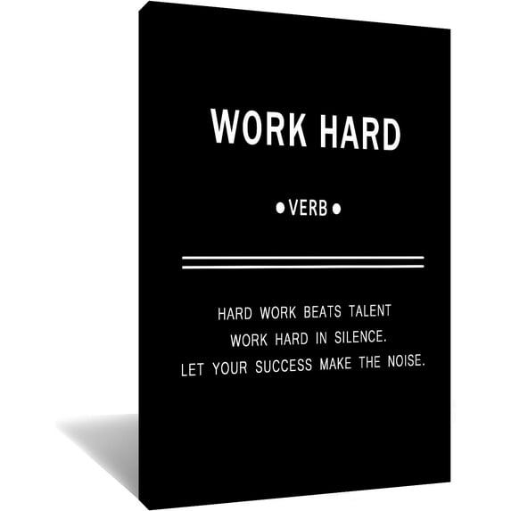 HFDF Motivational Canvas Wall Art Work Hard Poster spirational Wall Art ...