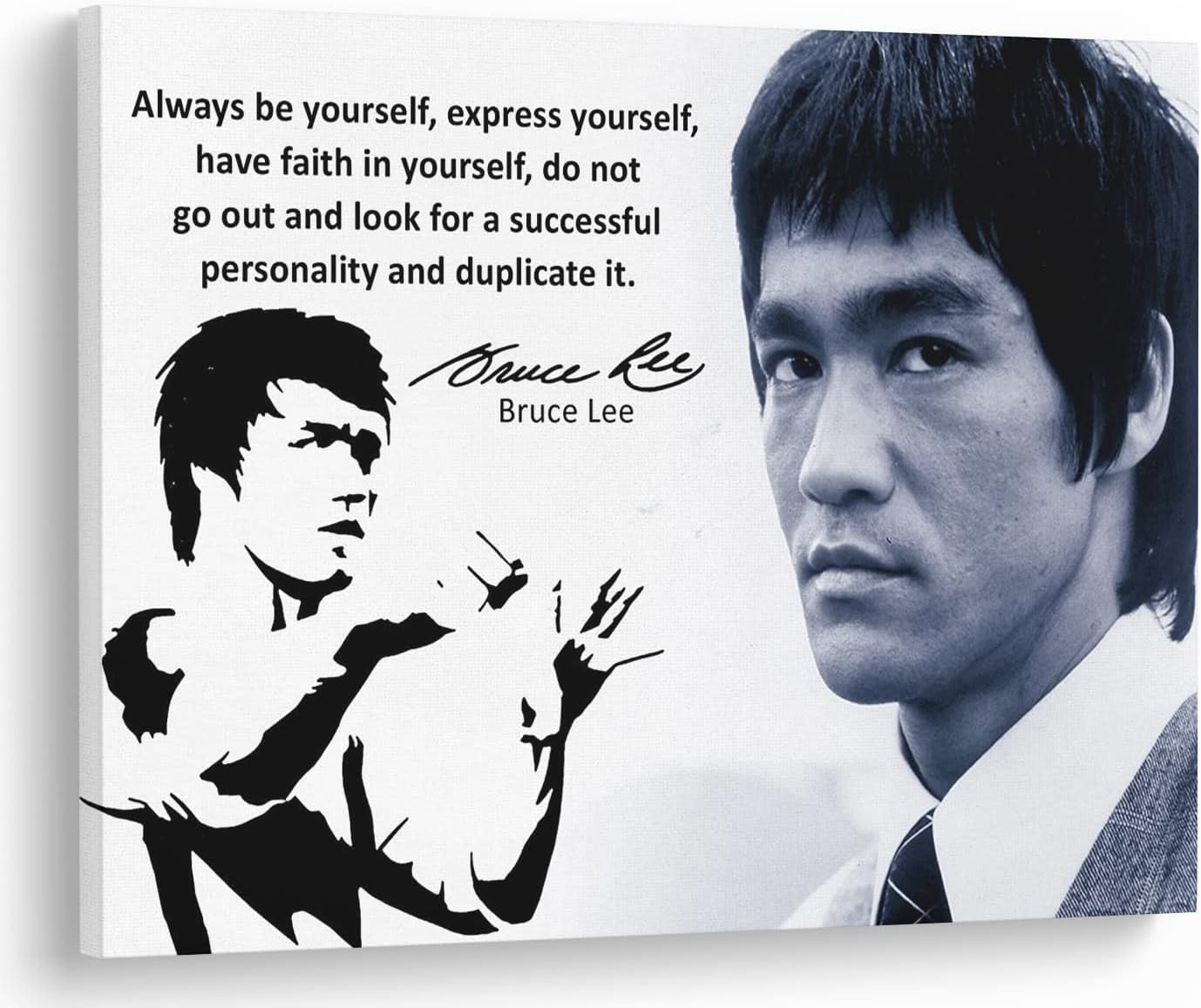 HFDF Poster for Bruce Lee Prts spirational Canvas Wall Art Positive ...