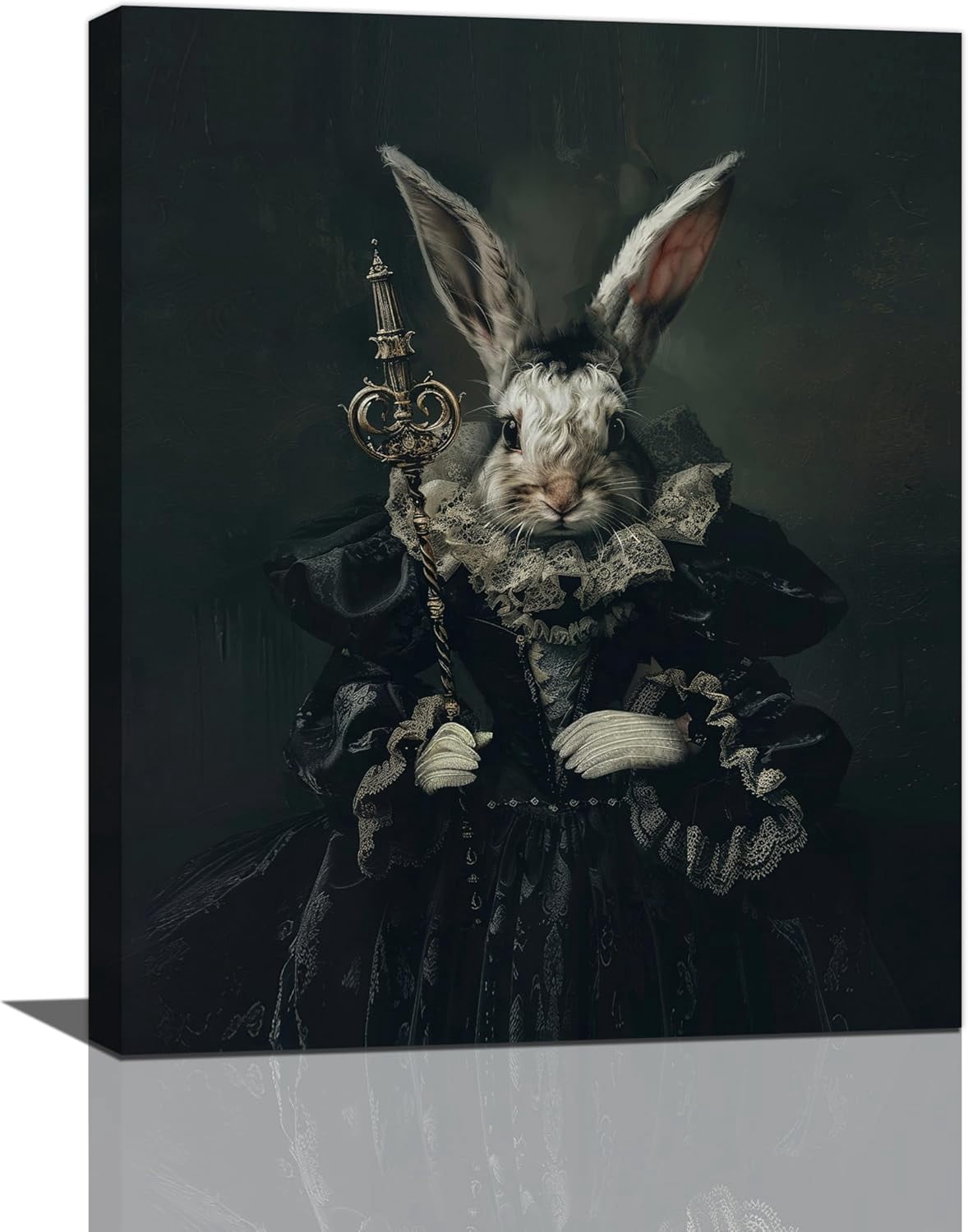 HFDF Rabbit Gothic Wall Art Dark Spooky Pictures Wall Decor Goth Horror ...