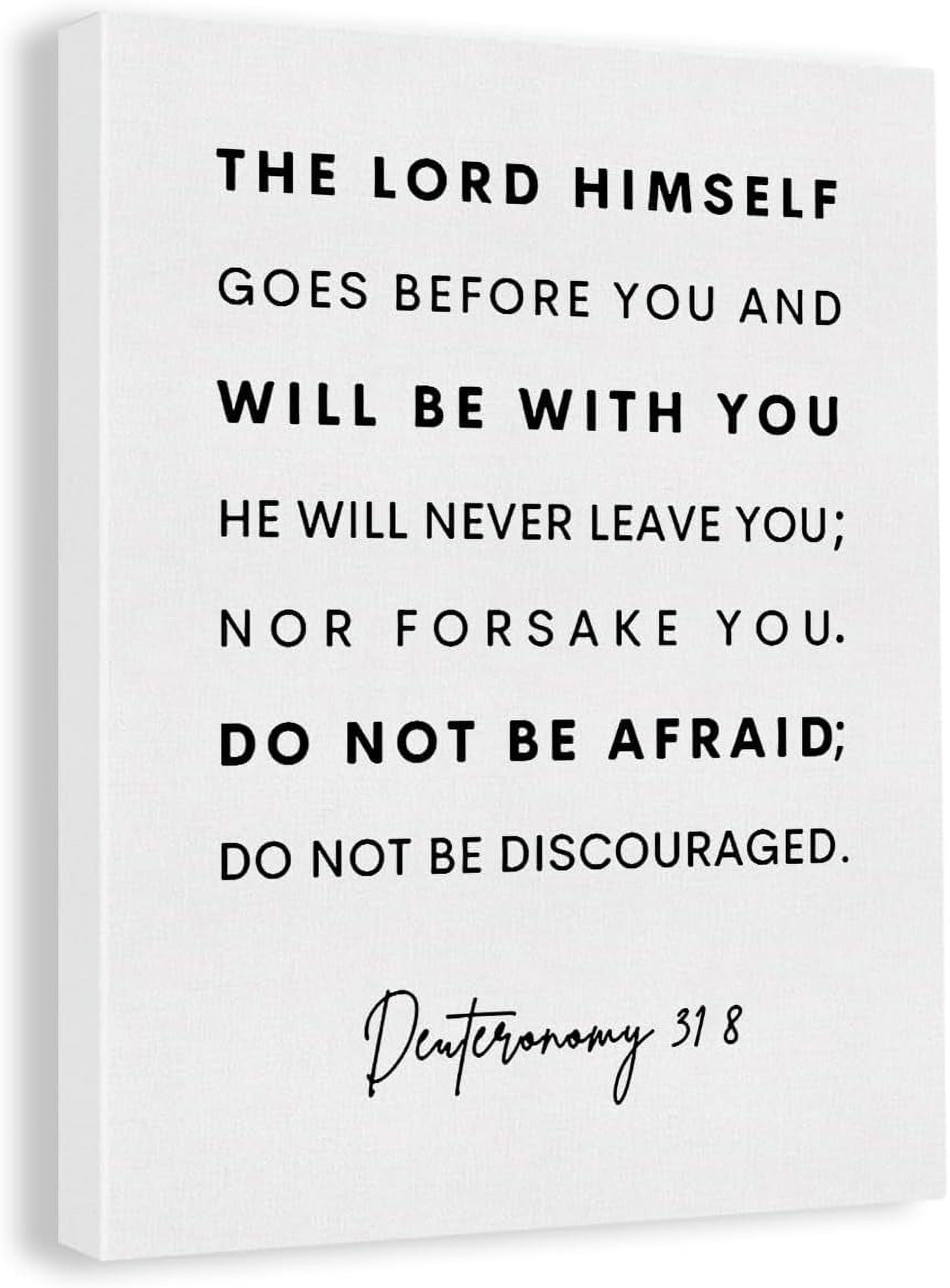HFDF Religious Canvas Wall Canvas Prt Positive Scripture Motivation ...