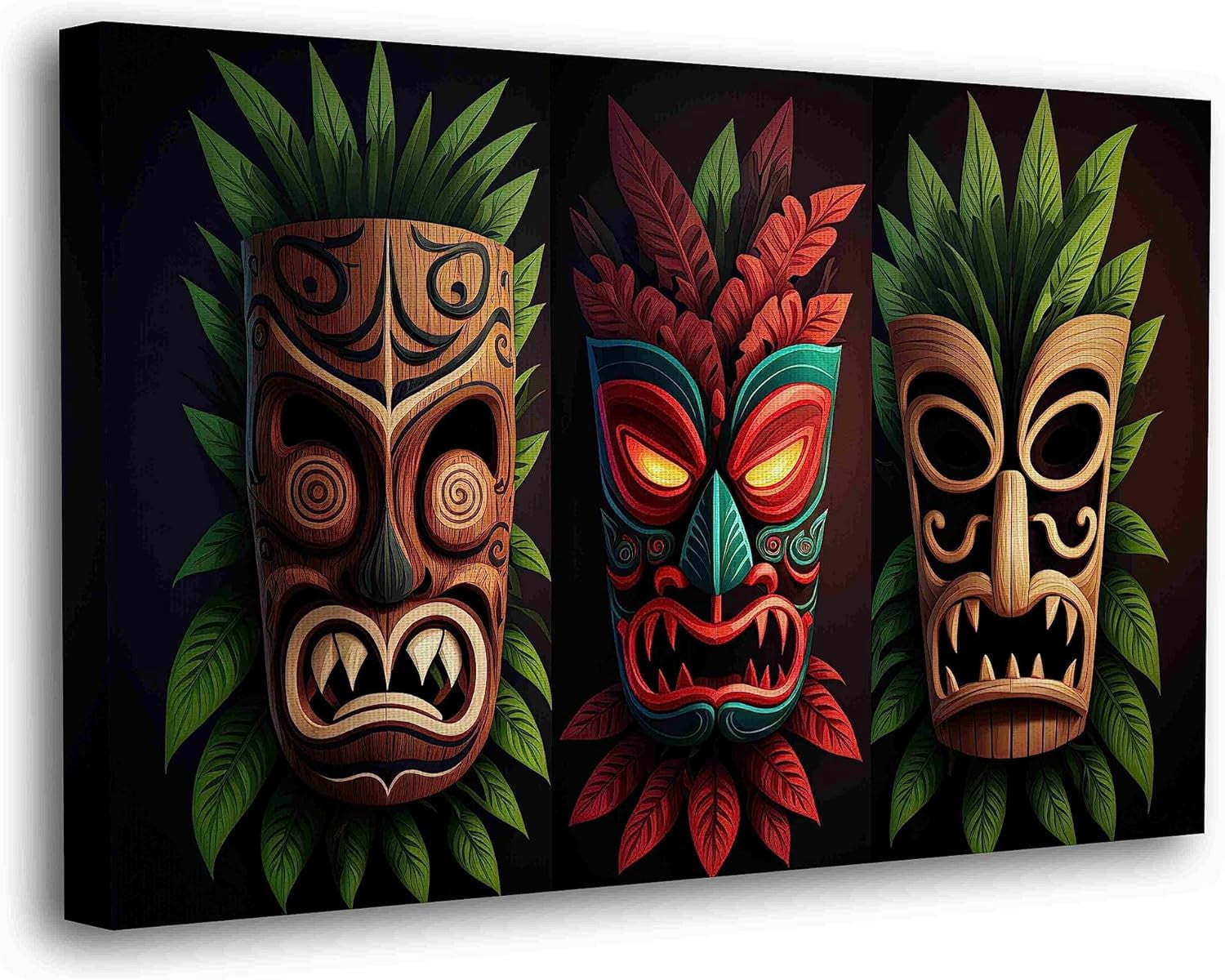 HFDF Spiritualhands African Masks Canvas Wall Art African Lady Canvas ...