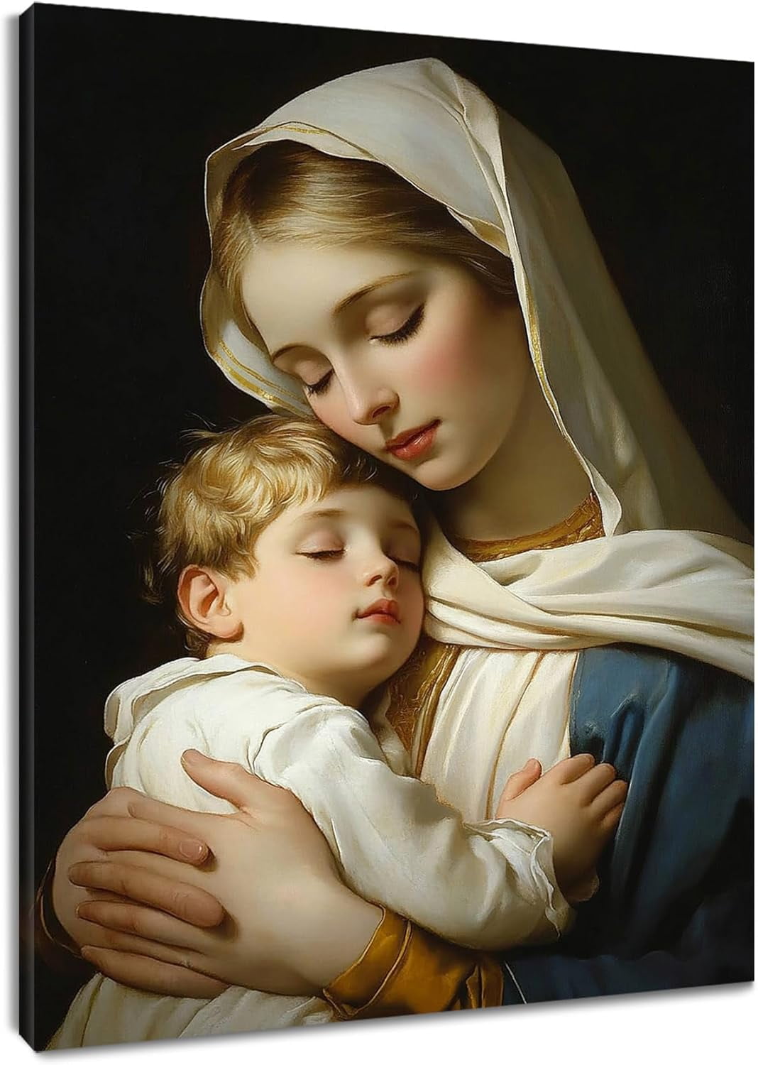 HFDF Virg Mary Christian Wall Art for Bathroom Religious Christ Jesus ...