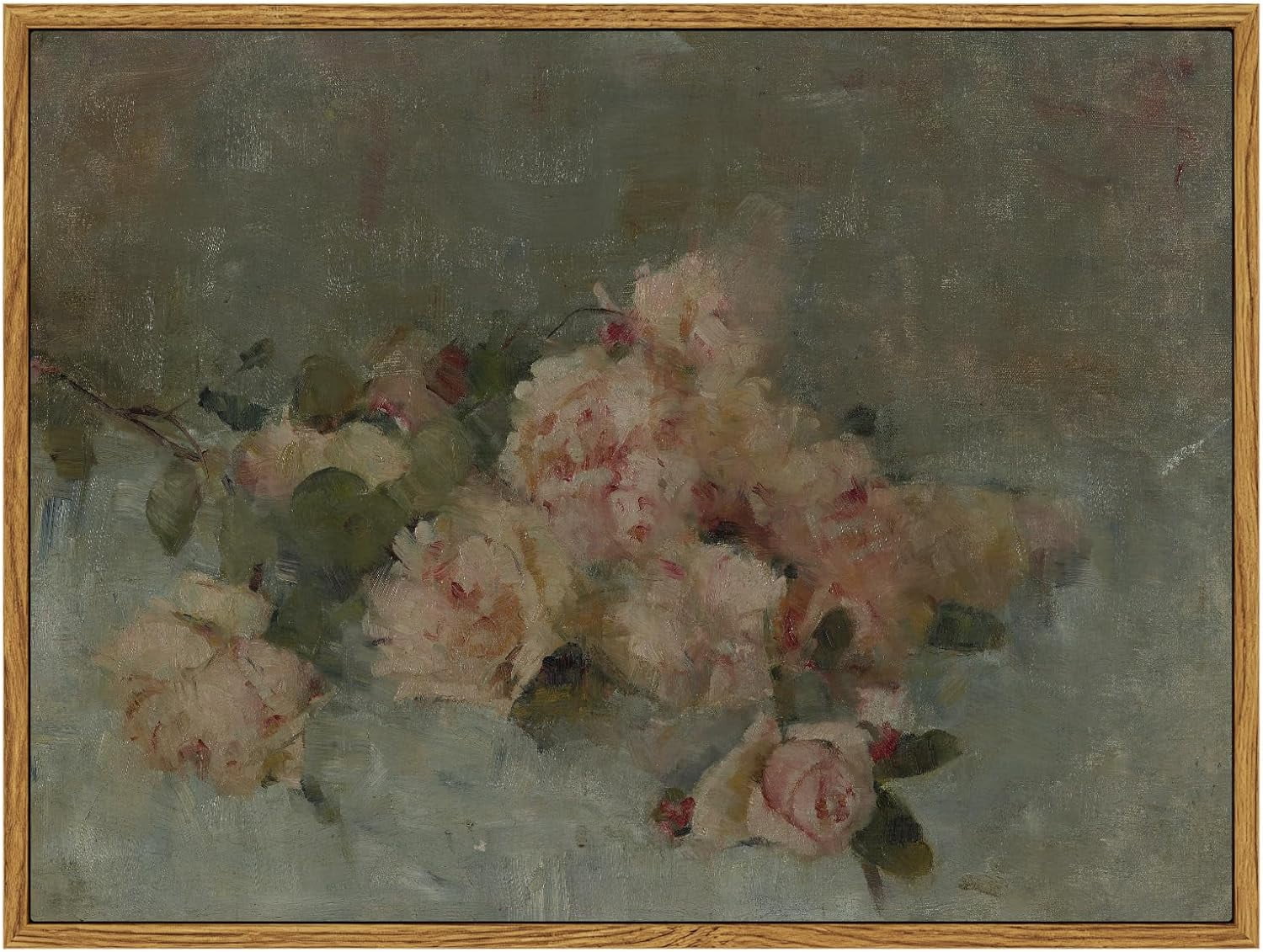 HFDF Wall Art for Livg Room Decor Classical Oil Patg Roses Canvas Prts ...