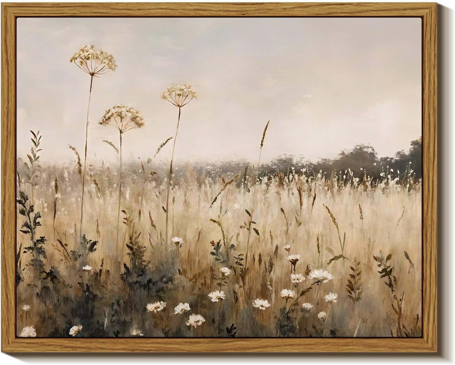 HFDF Wall Art for Livg Room Retro Botanical Flower Canvas Art Wall ...