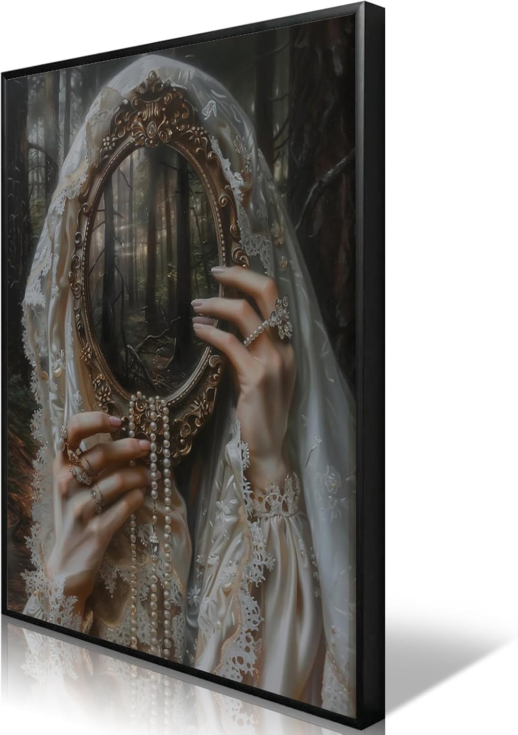 HFDF Witch Mirrored Reverie Picture Patg，Moody Victorian Wall Art, Dark ...
