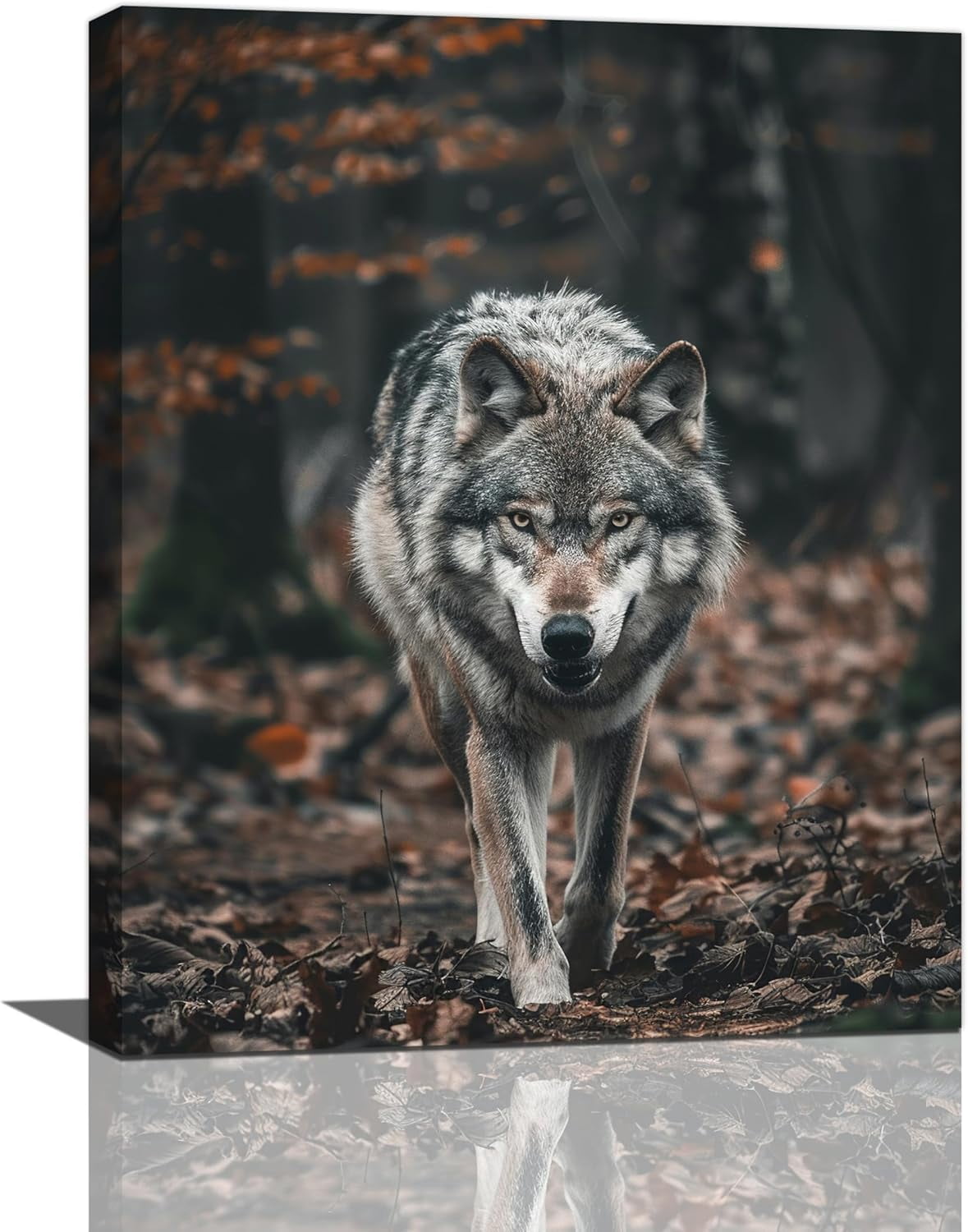 HFDF Wolf Wall Art Wildlife Forest Pictures Wall Decor Wolf Canvas ...