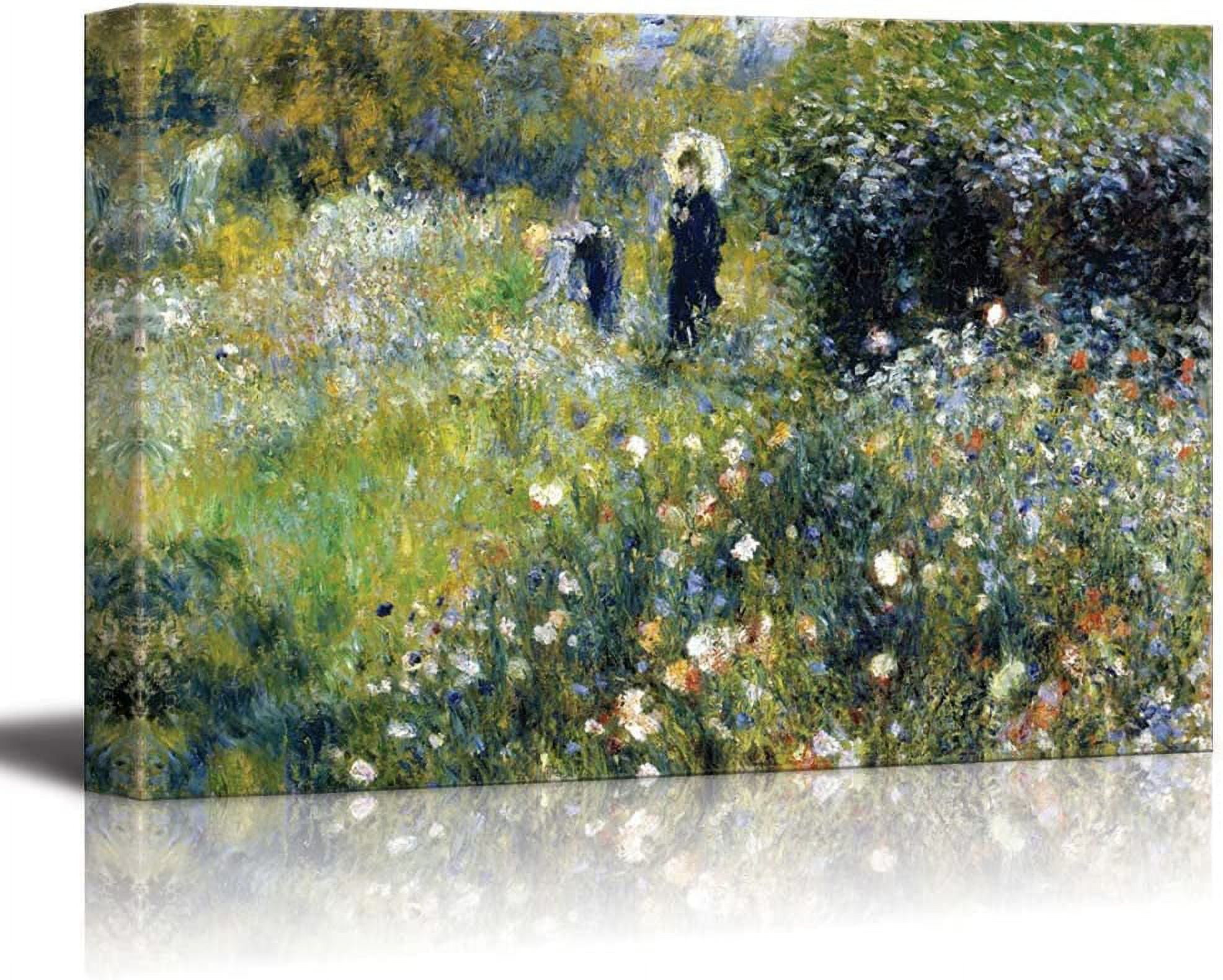 HFDF Woman with a Parasol in a Garden by PierreAuguste Renoir Canvas ...