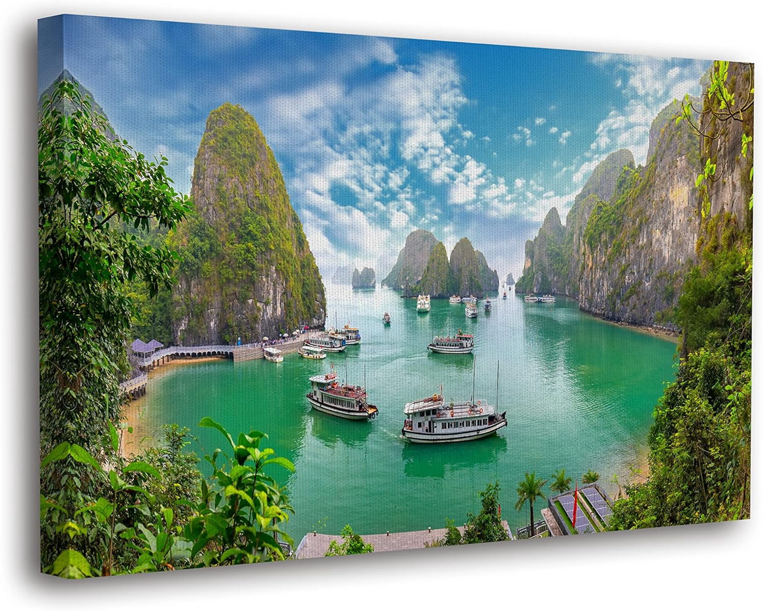 HFDF World's Heritage Famous Places Canvas Wall Art, Scenic Posters ...