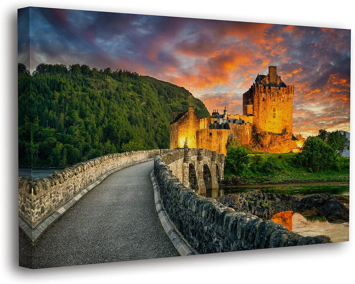 HFDF World's Heritage Famous Places Canvas Wall Art, Scenic Posters ...