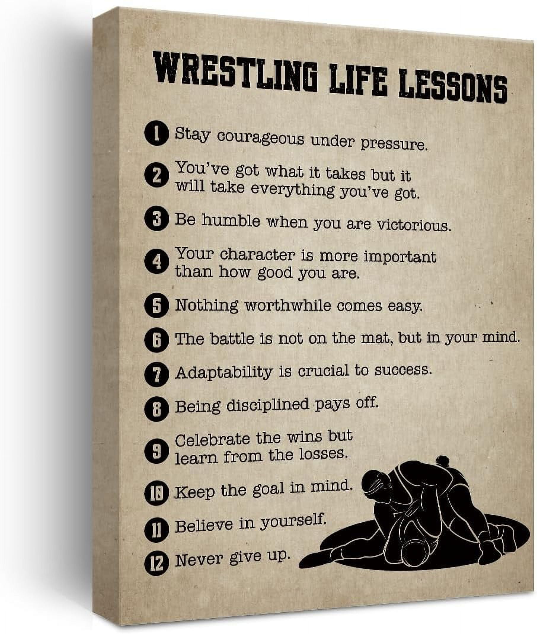 HFDF Wrestlg Gifts spirational Wall Decor Canvas Wall Art Artwork ...