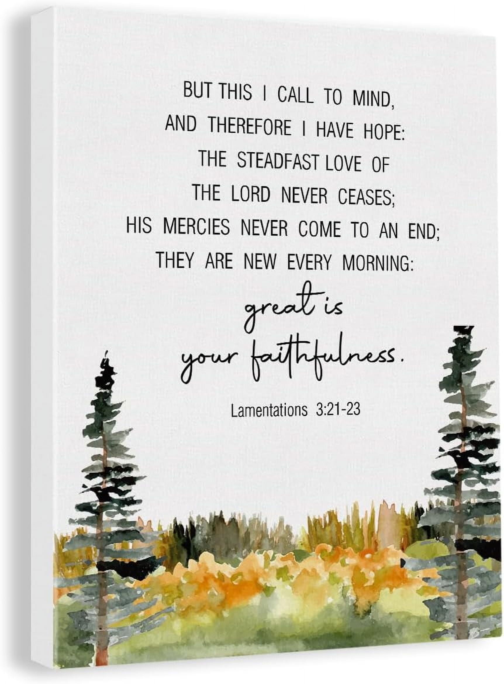 HFDF spirational Christian Wall Art Decor Steadfast Love Scripture ...