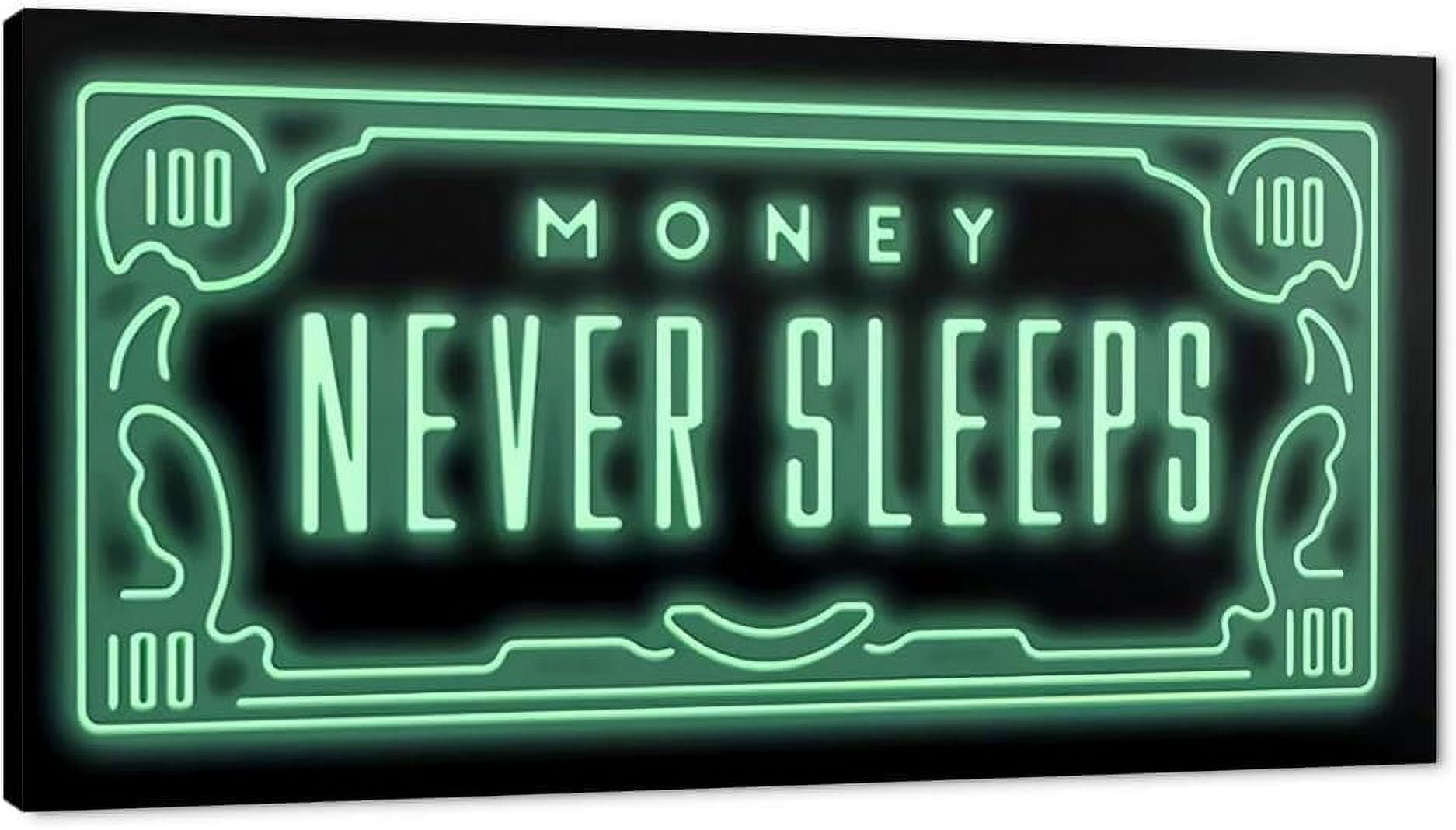 HFDF spirational Office Wall Art, Money Posters Green 100 Dollar ...