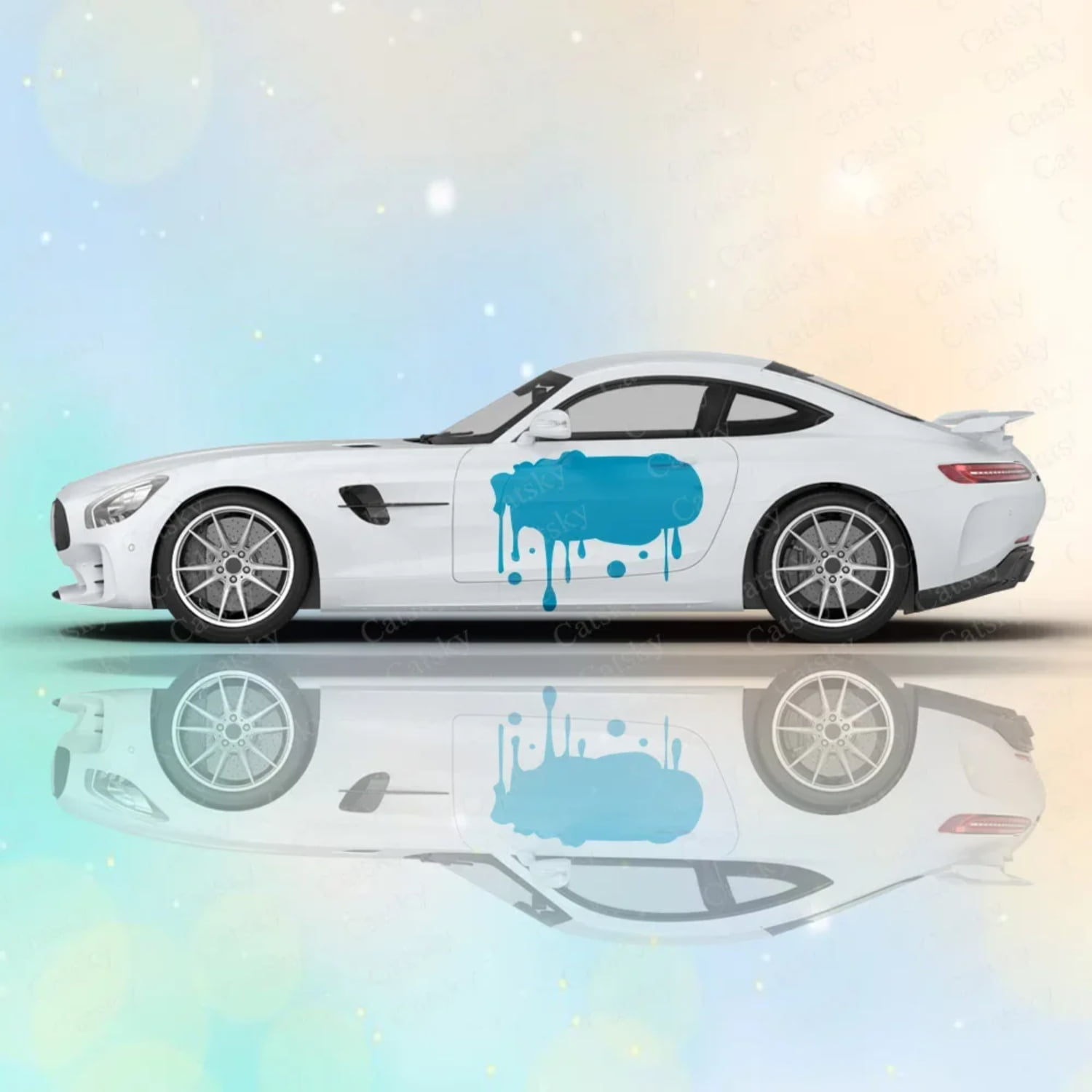 HFHMWL Colorful and Vibrant Itasha Vinyl Car Side Decal Sticker for Eye ...