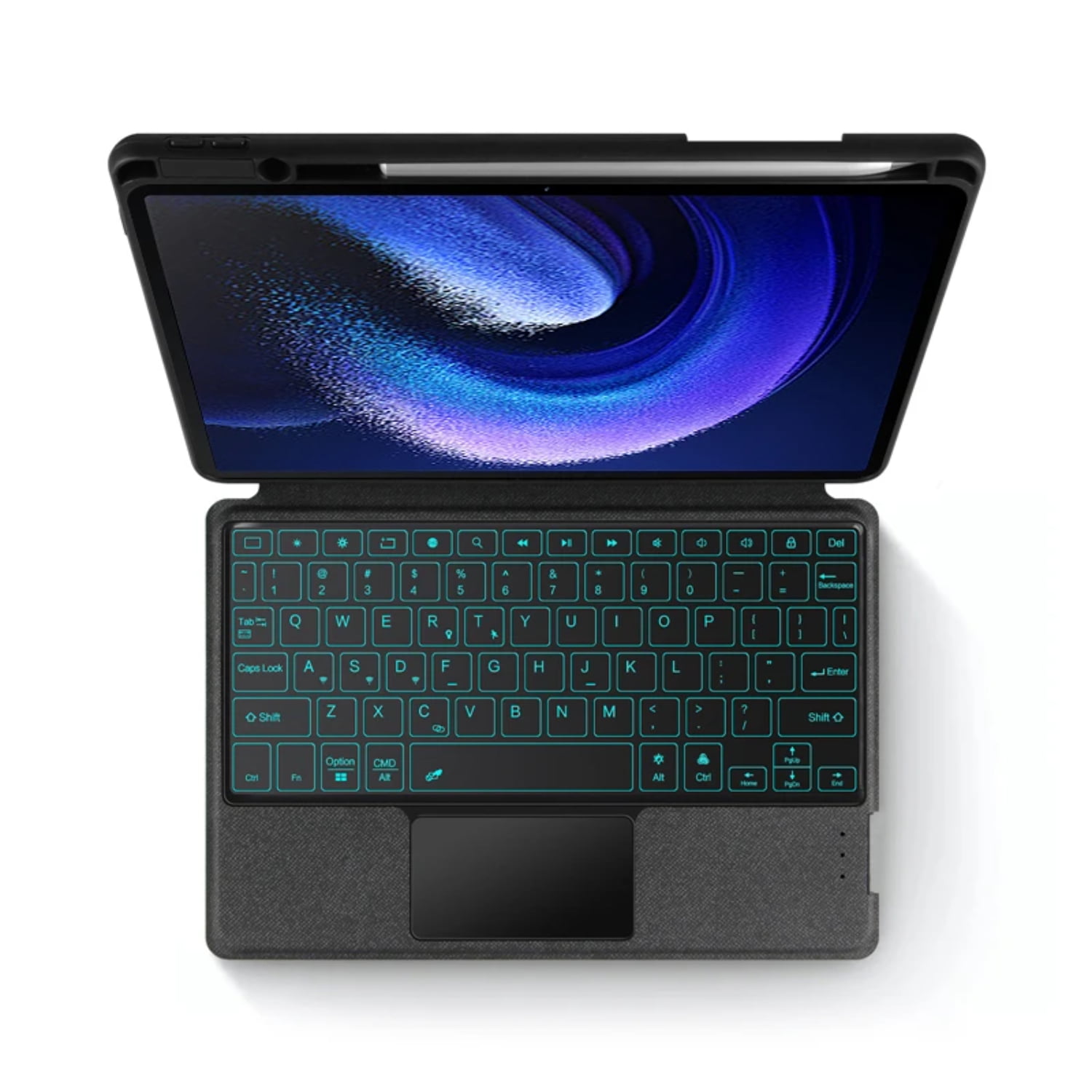 HFHMWL Enhanced Premium Portuguese Bluetooth Backlight Keyboard Case ...