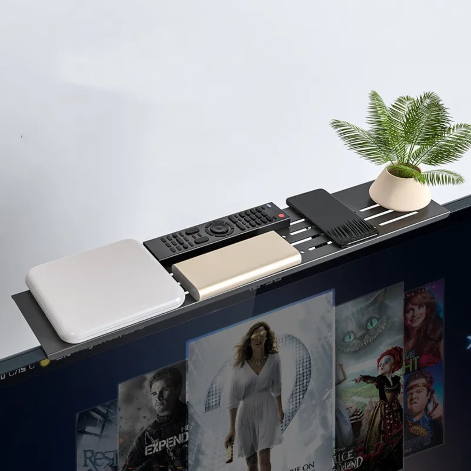 HFHMWL Space-Saving Foldable 90cm TV Set-Top Box Holder Shelf with ...