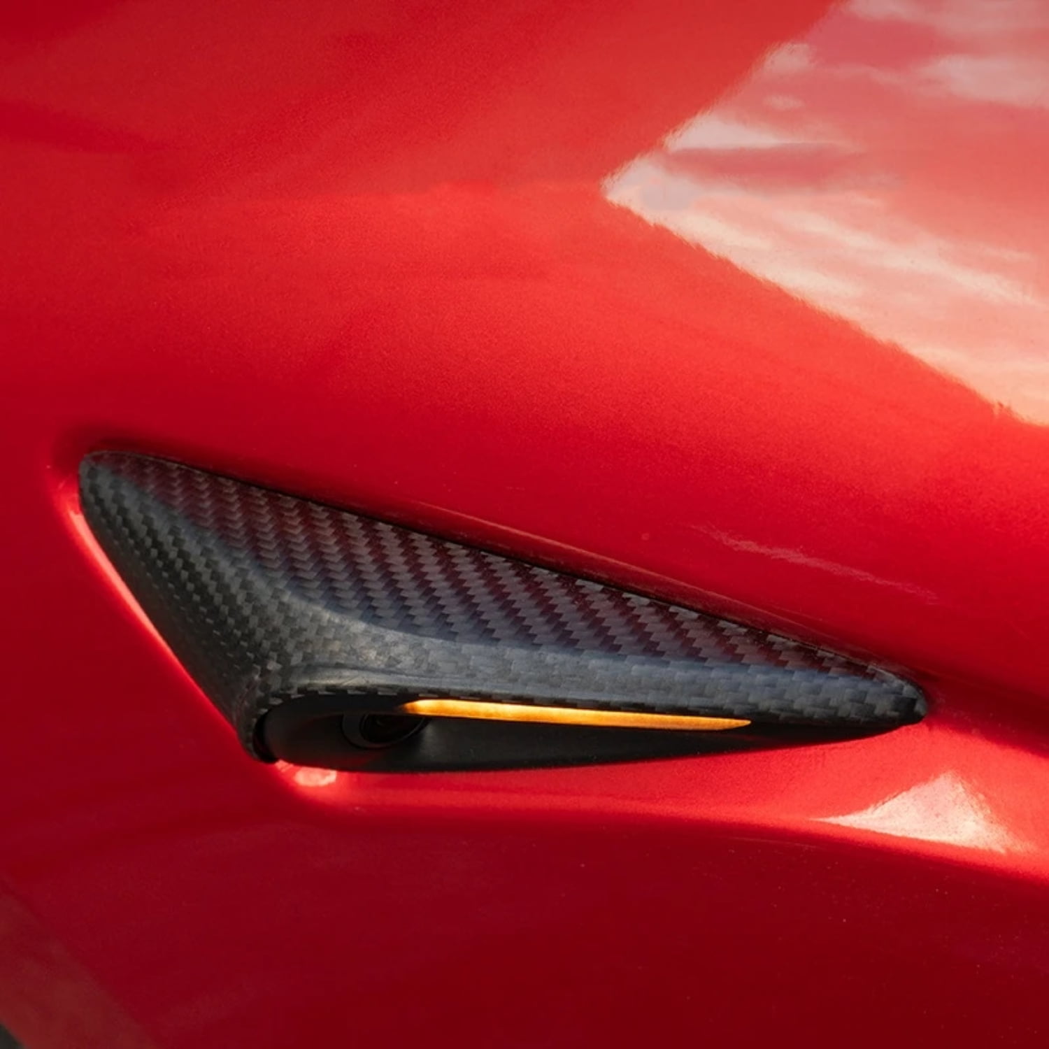 HFHMWL Stylish 100% Genuine Carbon Fiber Side Camera Cover for 2021 ...