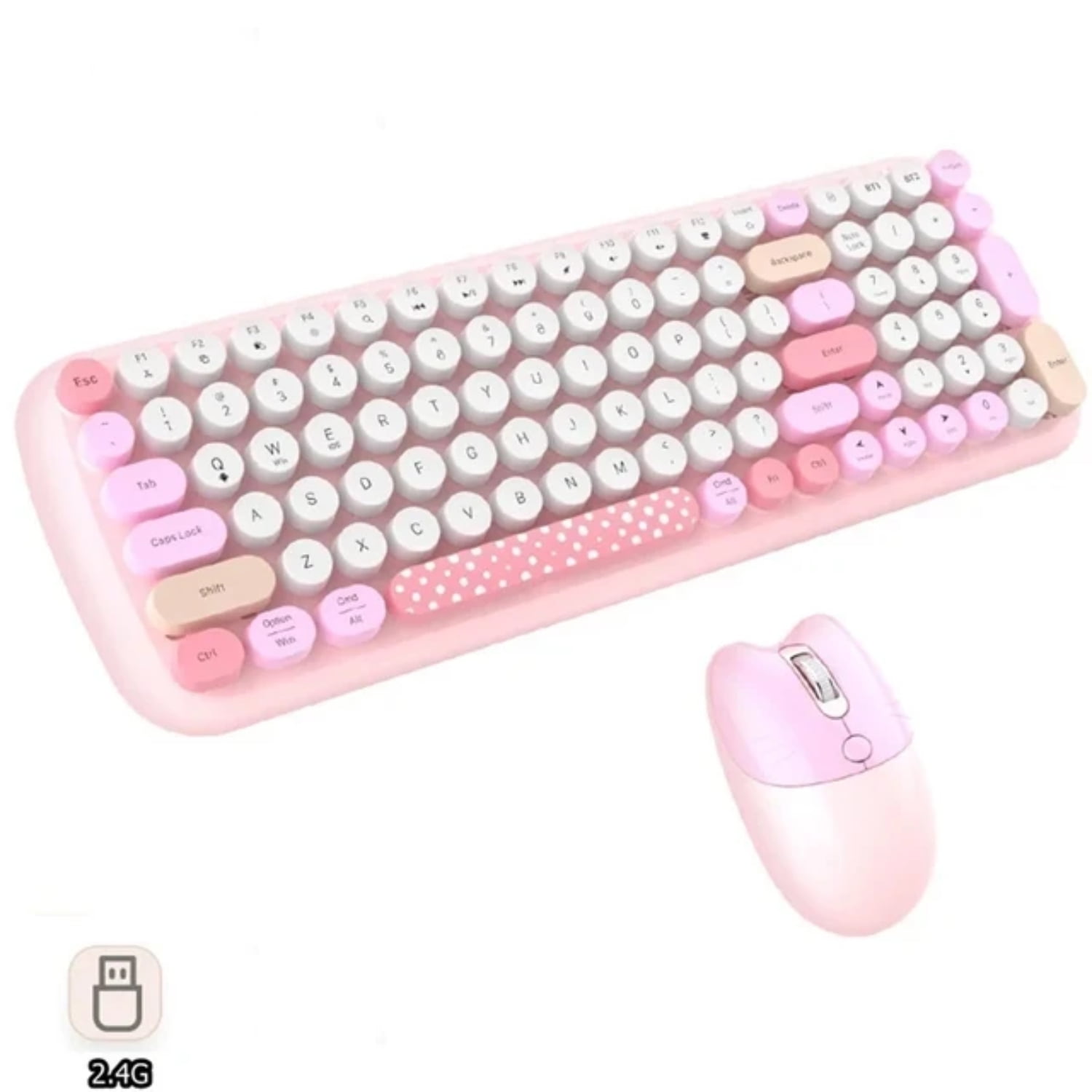 HFHMWL Wireless 2.4GHz Keyboard Mouse Combo for Multi Devices Perfect ...