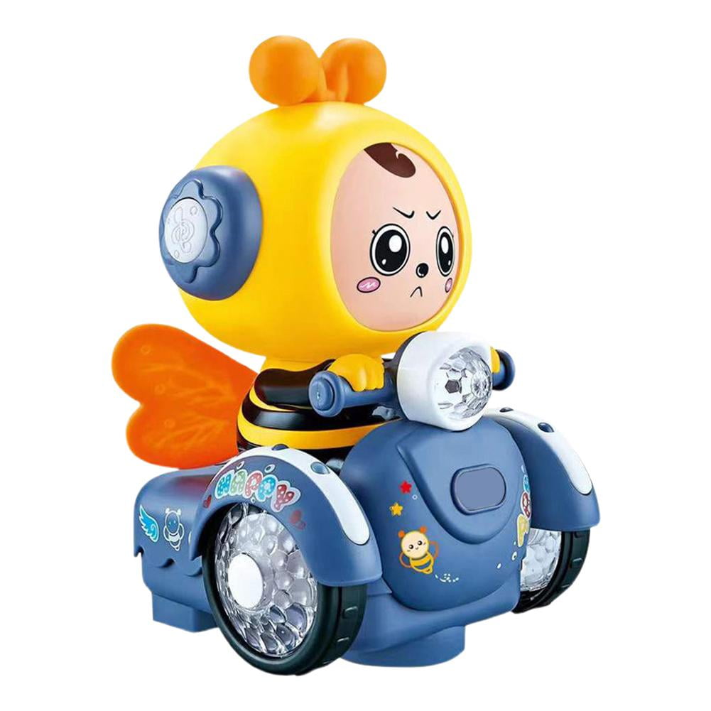 HFINGAQEX Cartoon Electric Honey Bee Vehicle Car Toy Change Face, Play ...