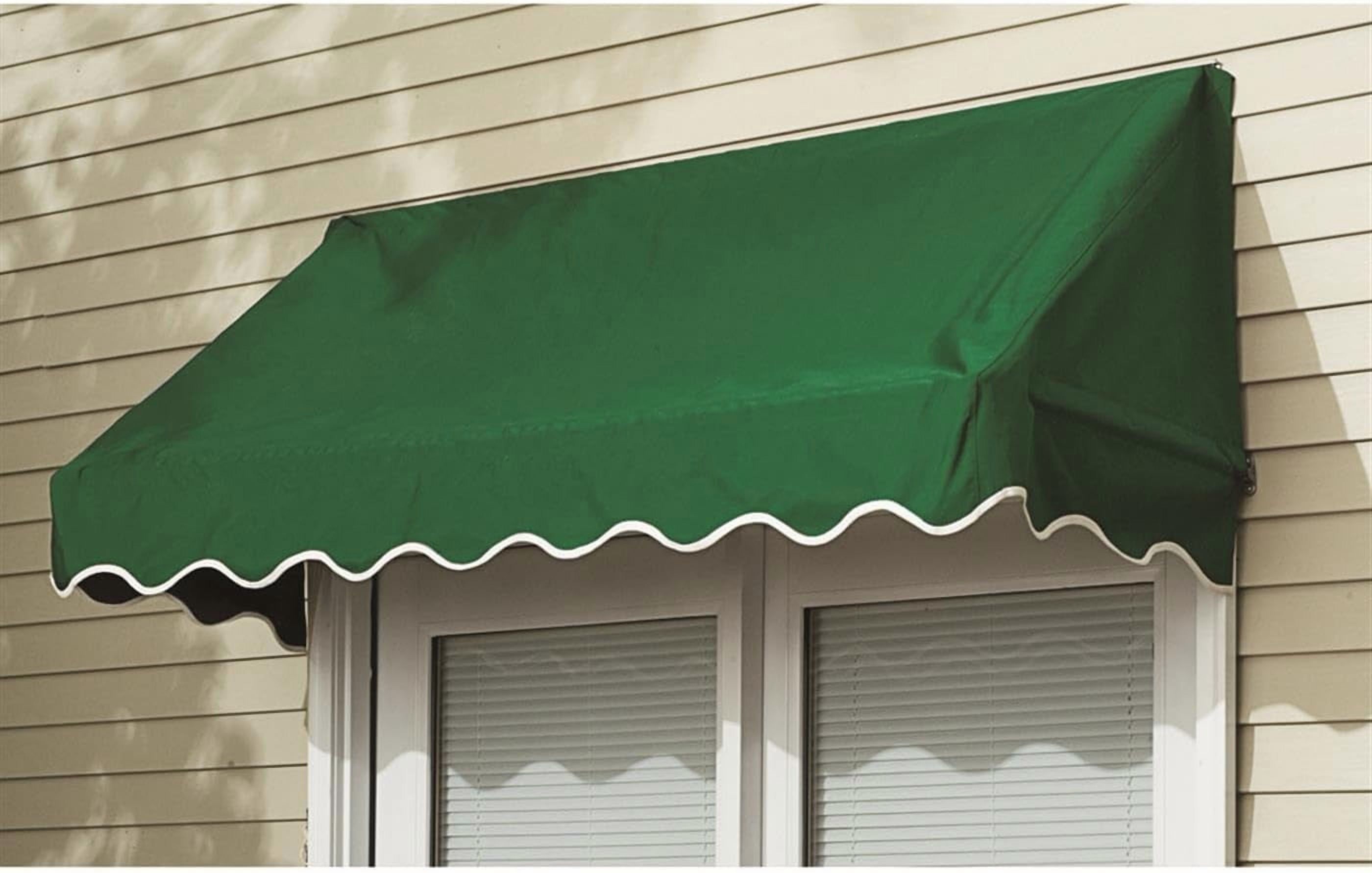 HFJMHG 4ft Window Awning - Outdoor Sun Shade Canopy with Stainless ...