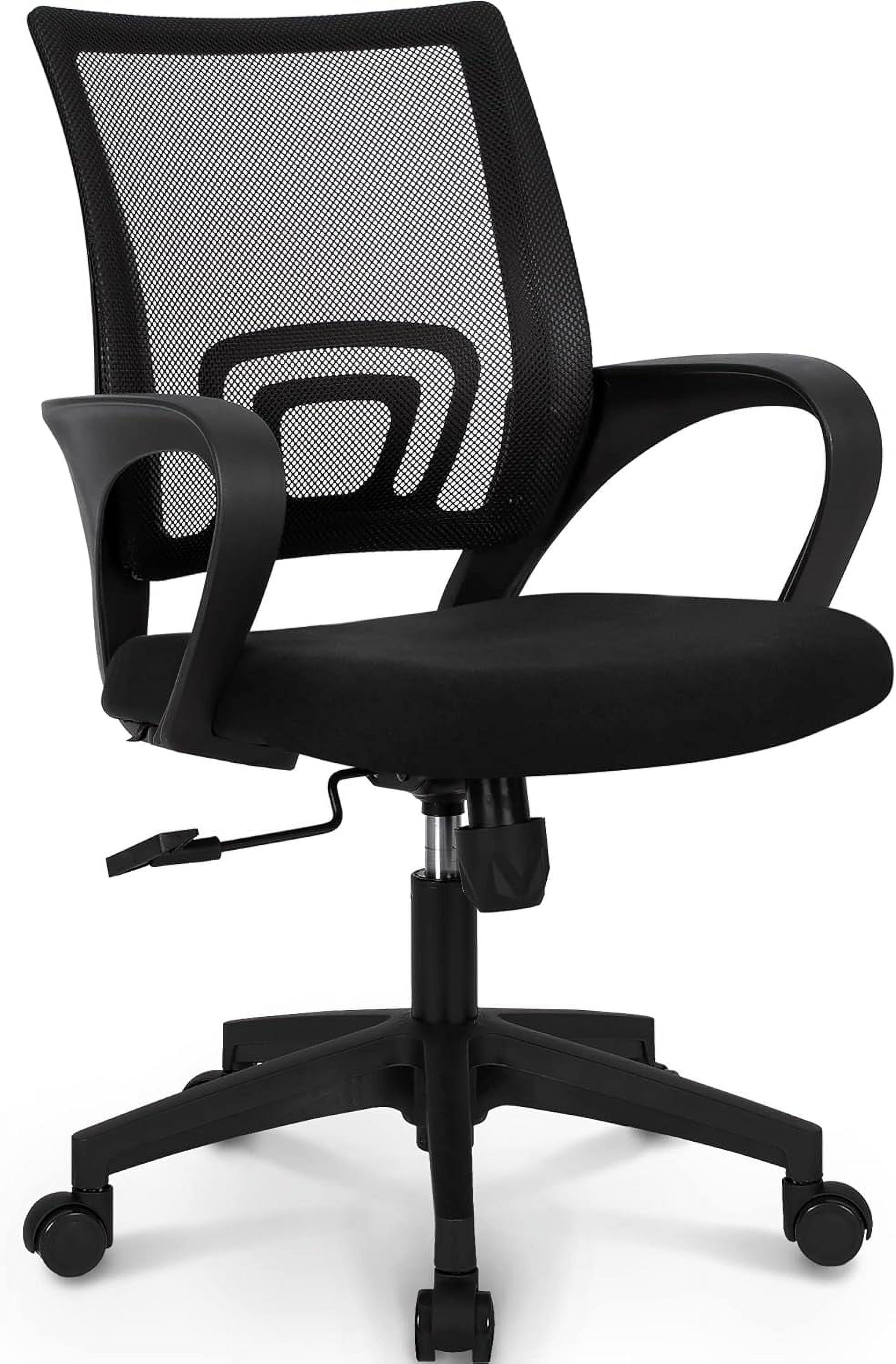 HFJMHG Ergonomic Mesh Office Chair - 38.5" Mid-Back Computer Chair with ...