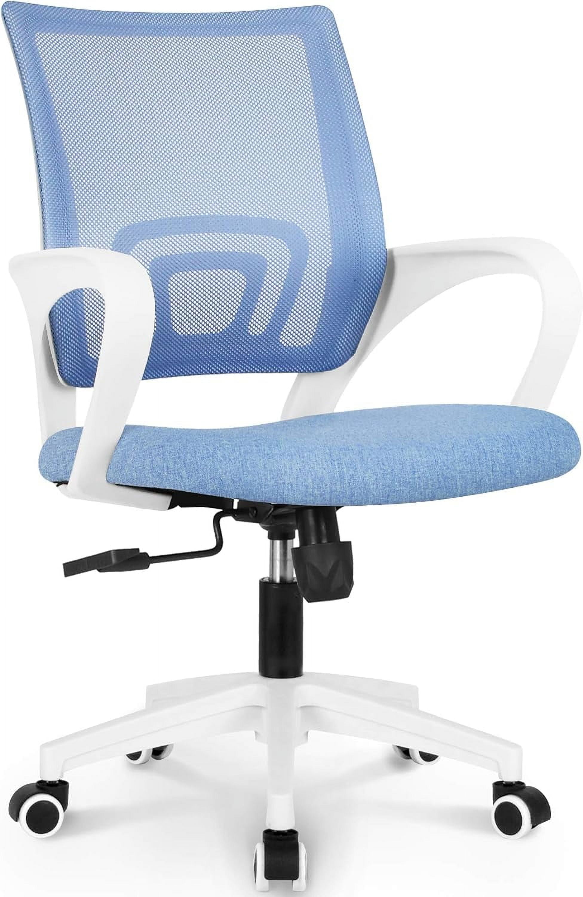 HFJMHG Ergonomic Mesh Office Chair - 38.5" Mid-Back Computer Chair with ...