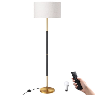 Ozarke Zen Floor Lamp - Modern Wooden Standing LED Lamp - Natural Wood ...