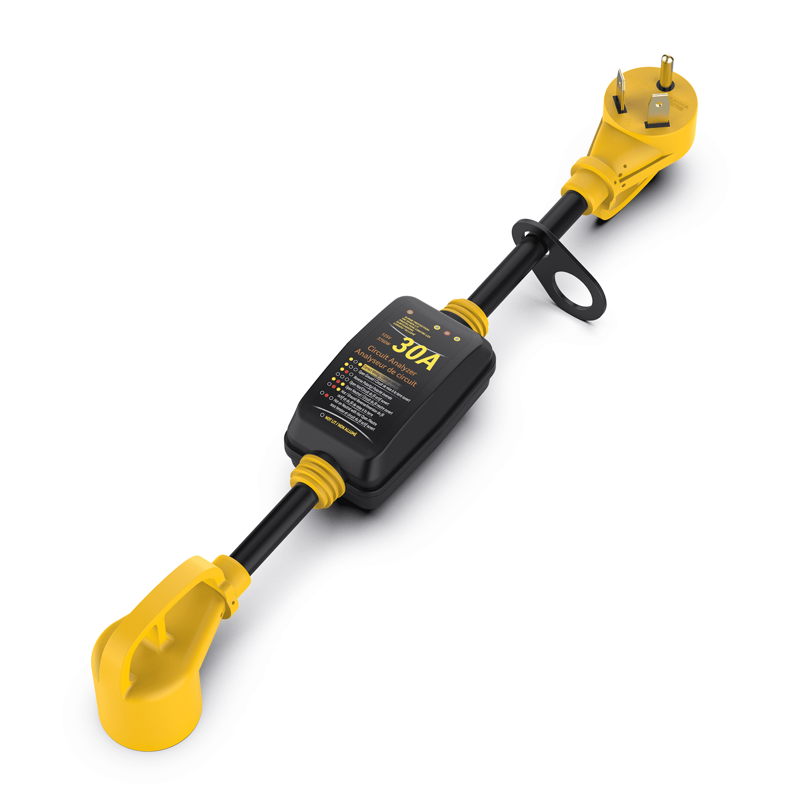 HFLRZZ RV Surge Protector, 30 Amp, Smart Circuit Analyzer with Grip ...