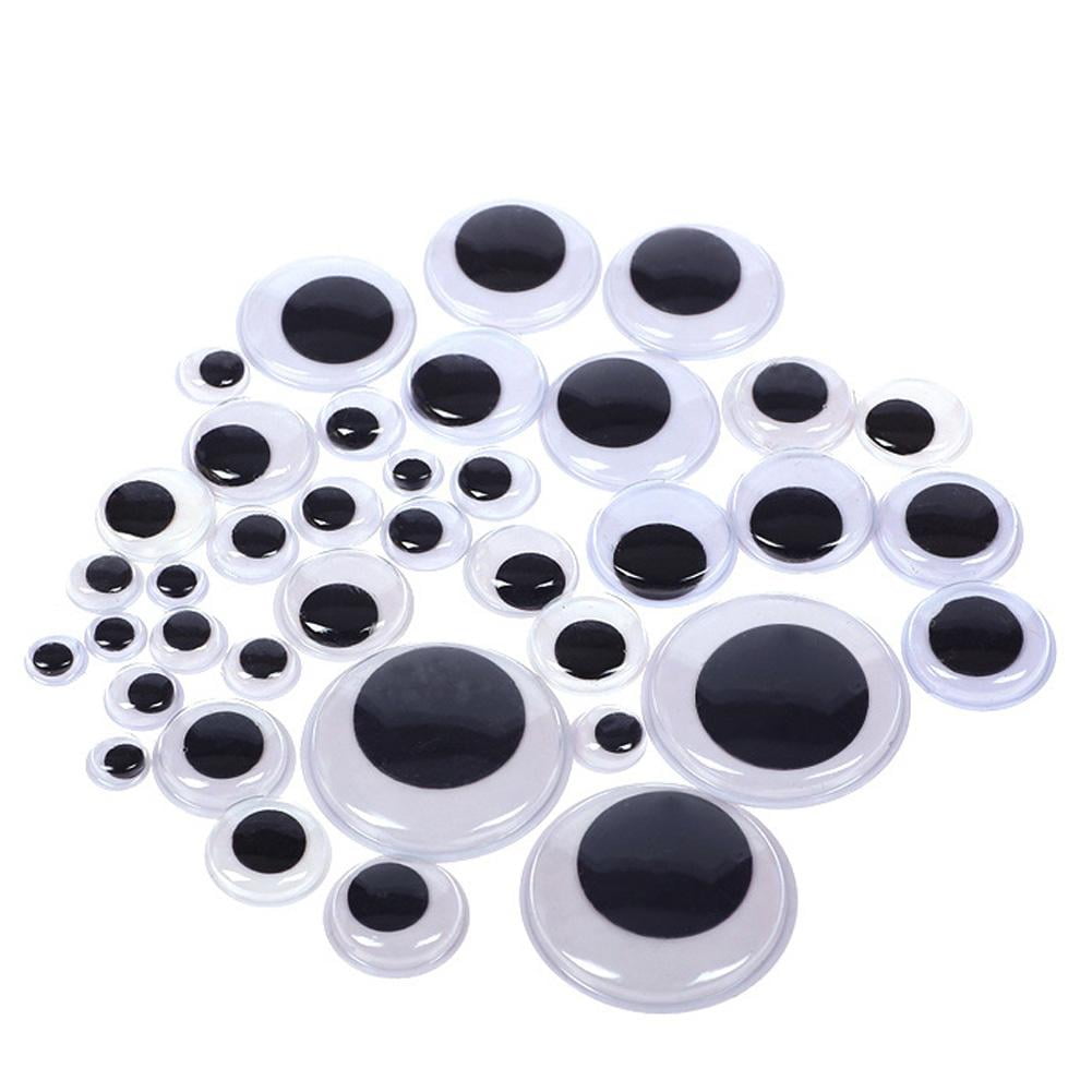 HFLWYWD 100 Self Adhesive Googly Eyes Stick On Sticky Wobbly-Wiggly 6 ...