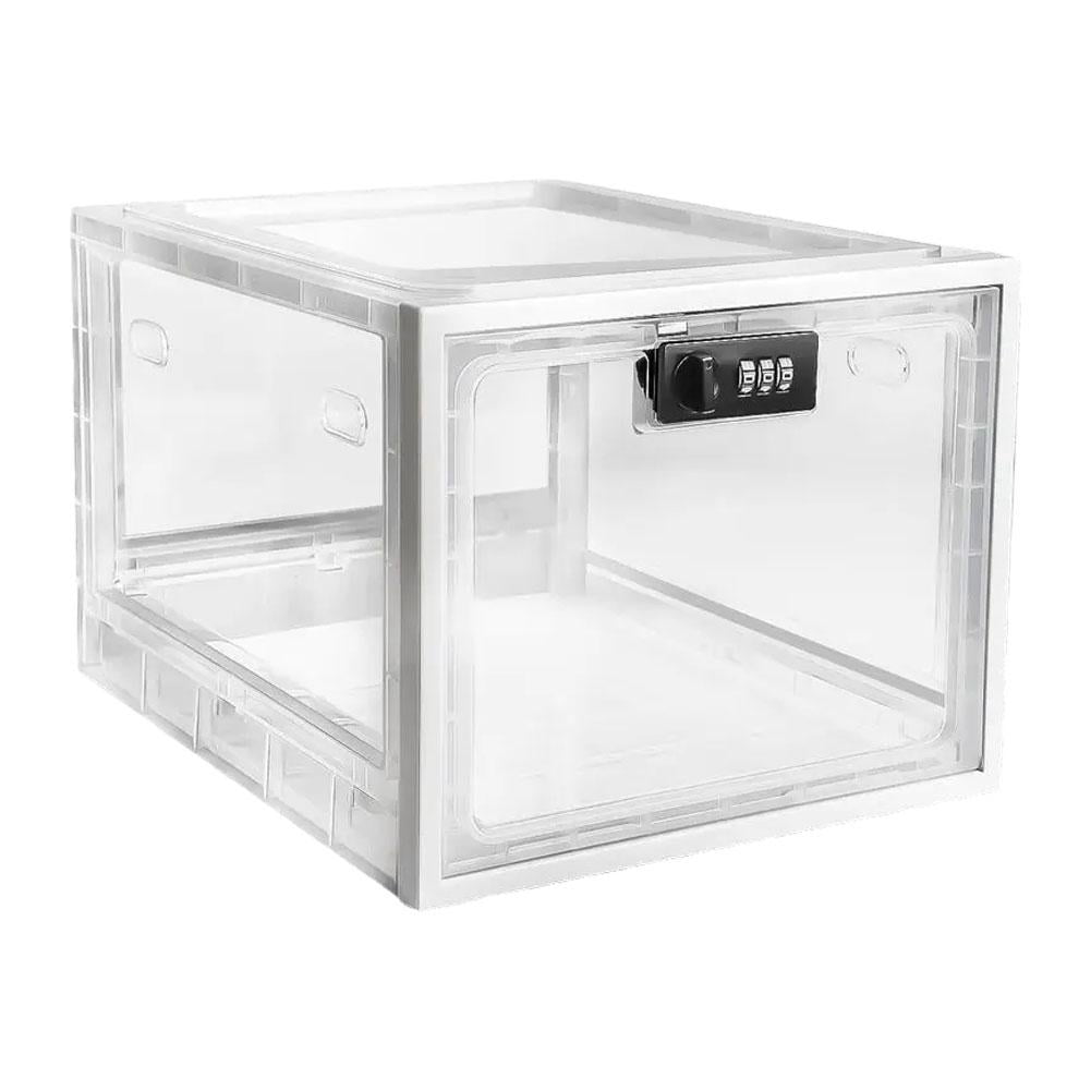 HFLWYWD KLiHDSM Lockable Box Large Capacity Clear Locking Box For ...
