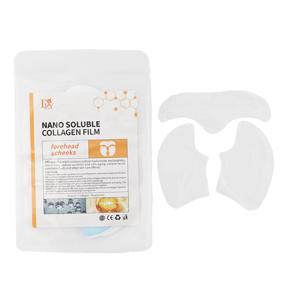 HFLWYWD Nano Collagen Film Kit Paper Soluble Facial Mask Forehead Skin ...